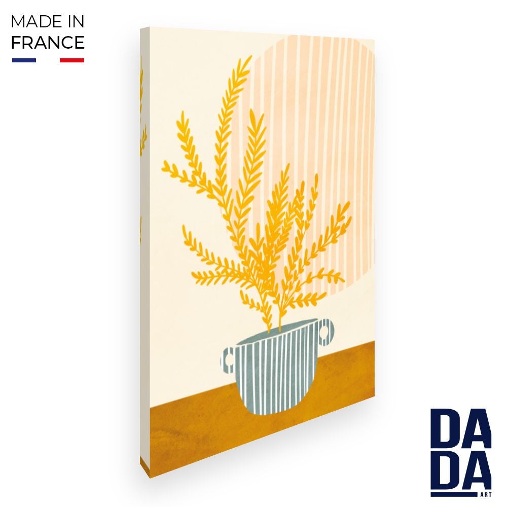Toile Plante en pot / 75x112cm / Fabriqué en France / DADA ART | Leroy ...