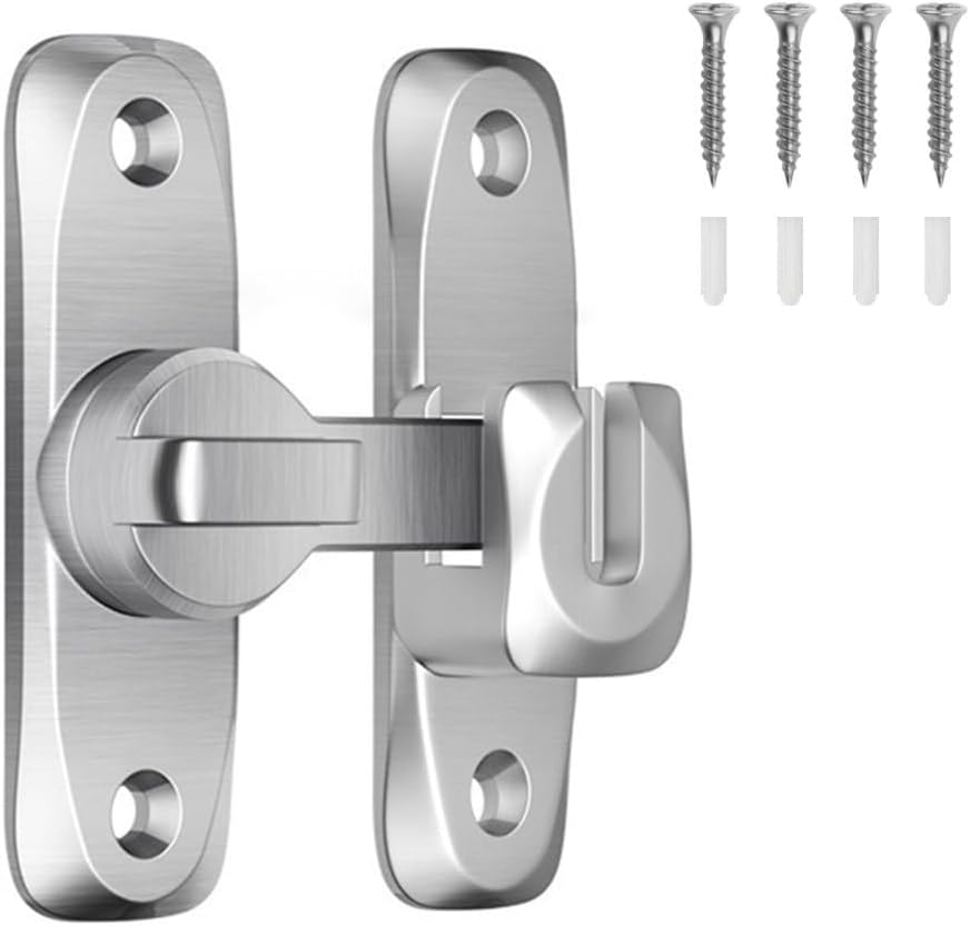 Loquet rotatif robuste 90°/180° pour portails, granges, garages ...