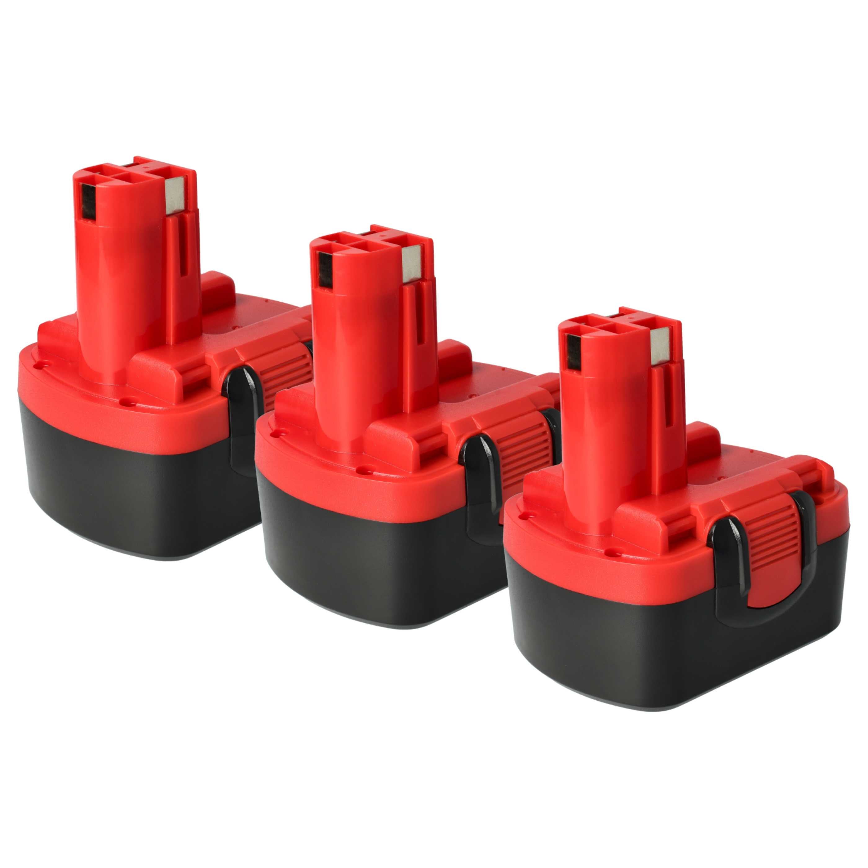 Vhbw 3x Batterie remplacement pour Bosch 2 610 909 013, BAT038, BAT025 ...