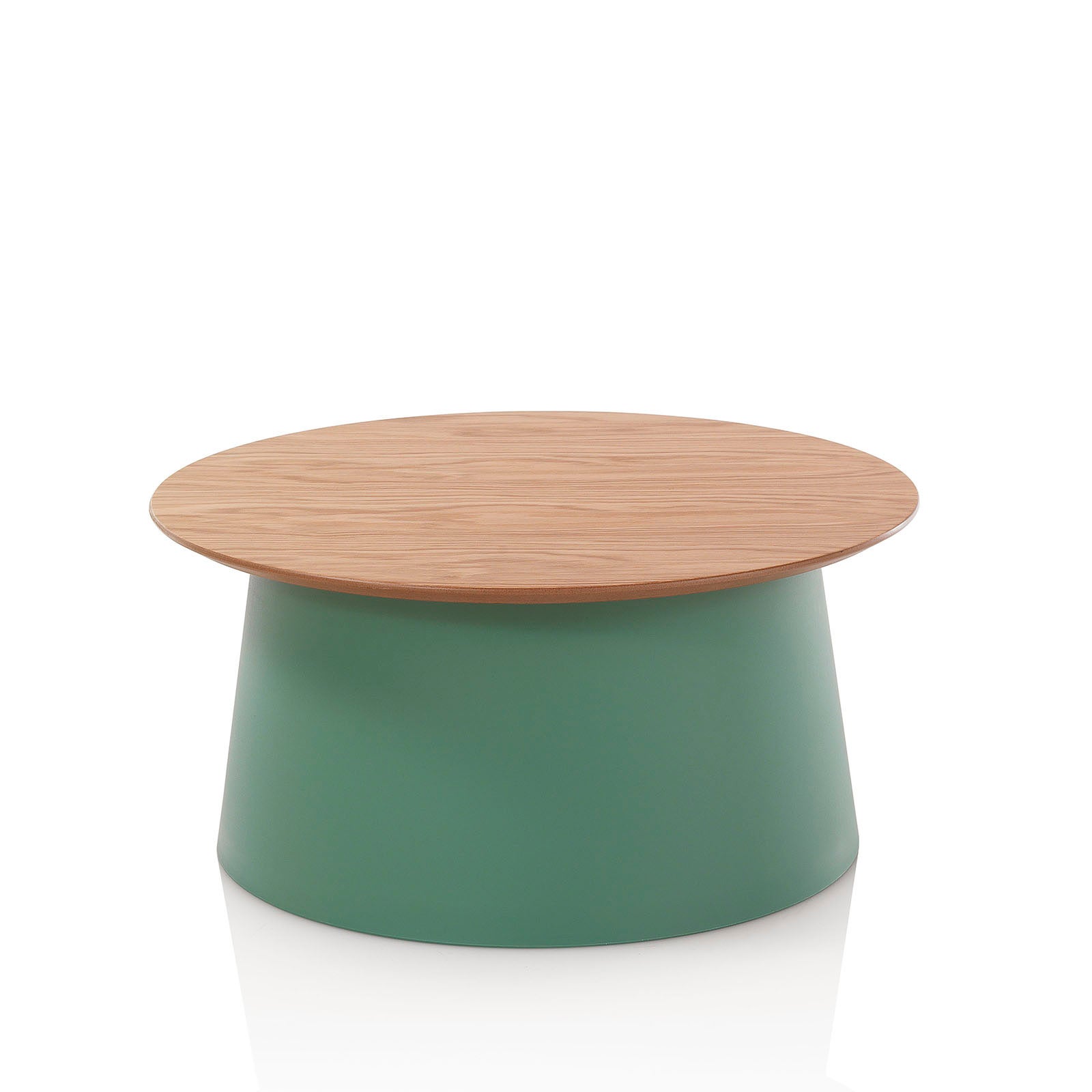 "Table basse verte NICE-Ben polypropylène et bois" | Leroy Merlin