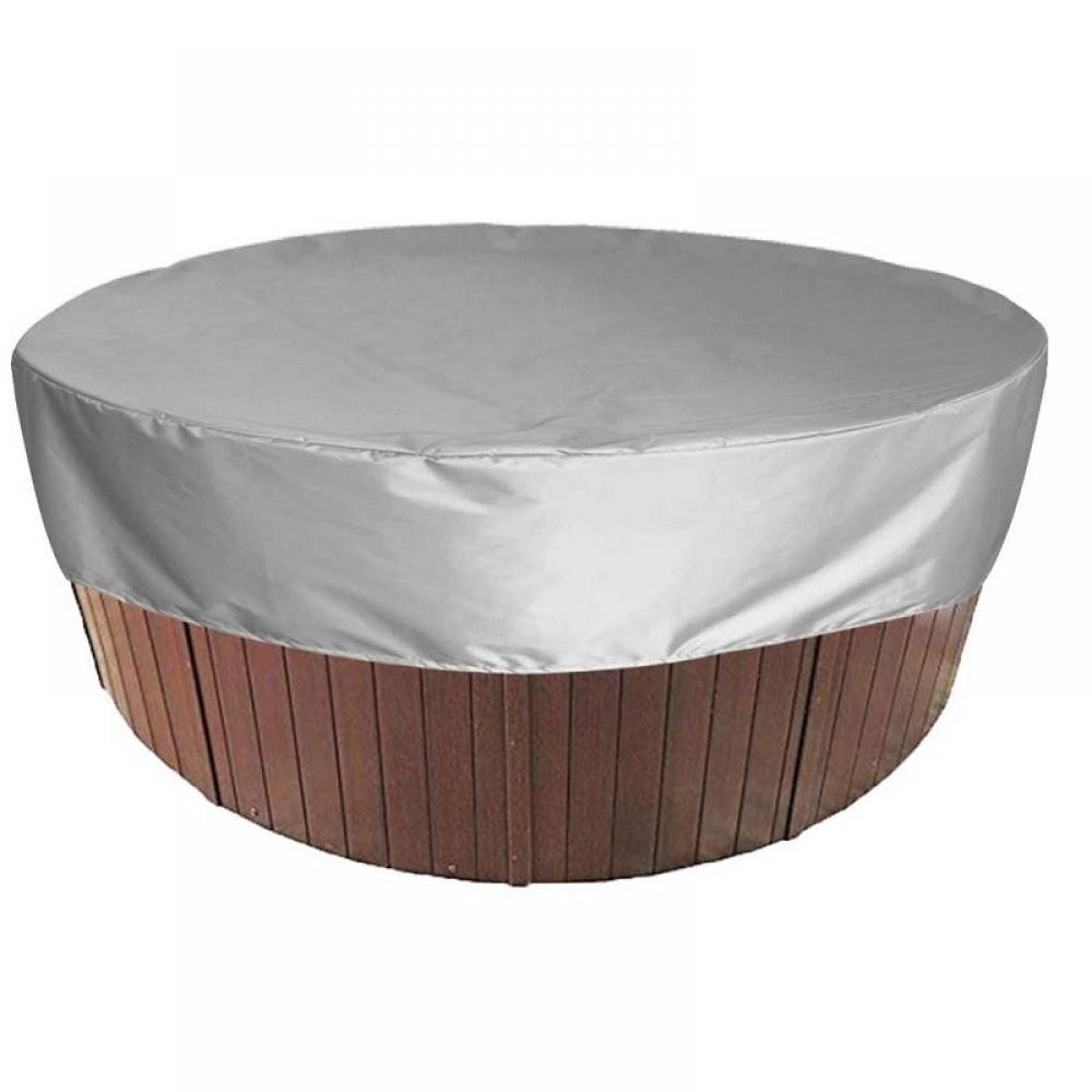 Housse de protection ronde pour jacuzzi (gris, 200 x 30 cm), tissu ...