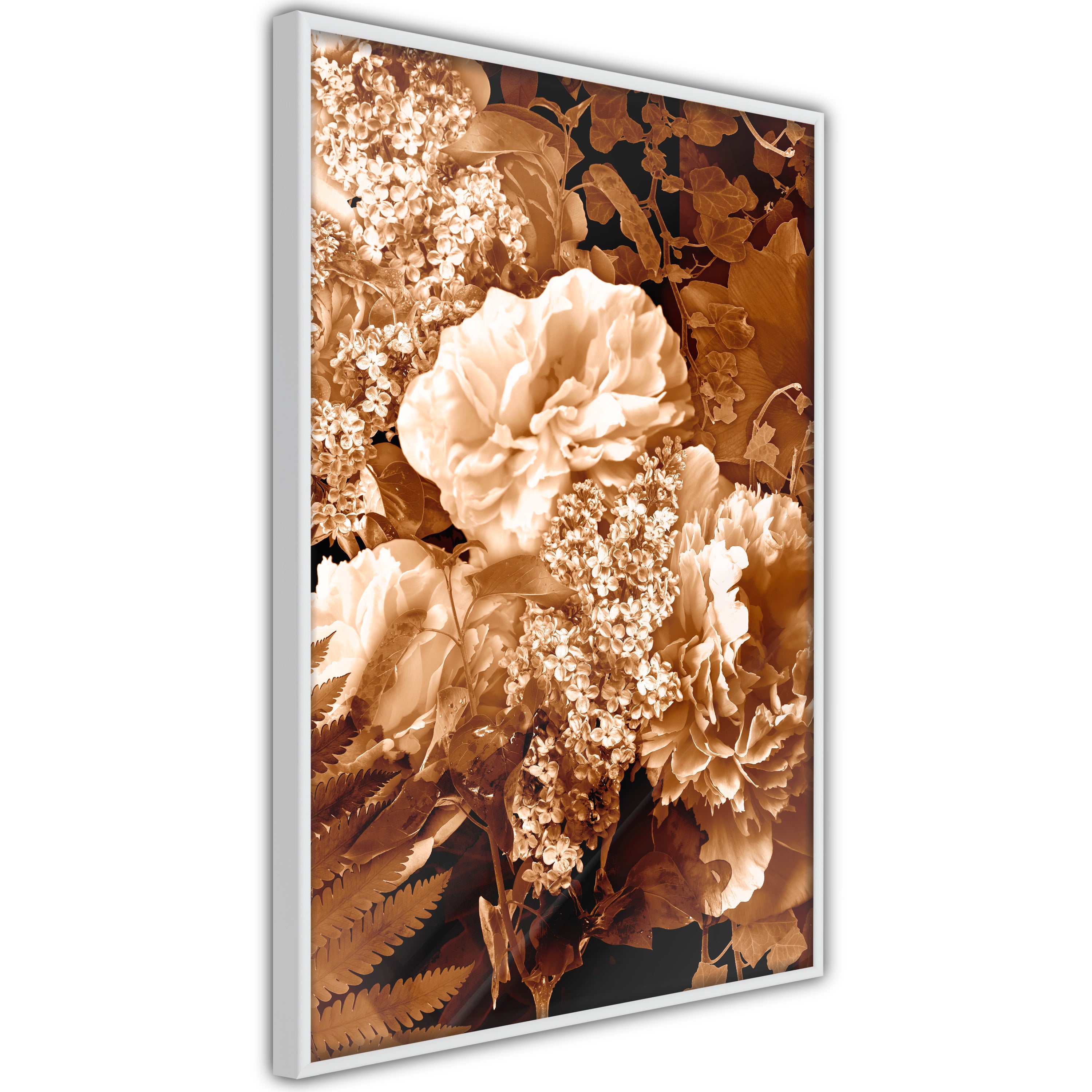 Poster et affiche - Bouquet in Sepia - 20x30 | Leroy Merlin