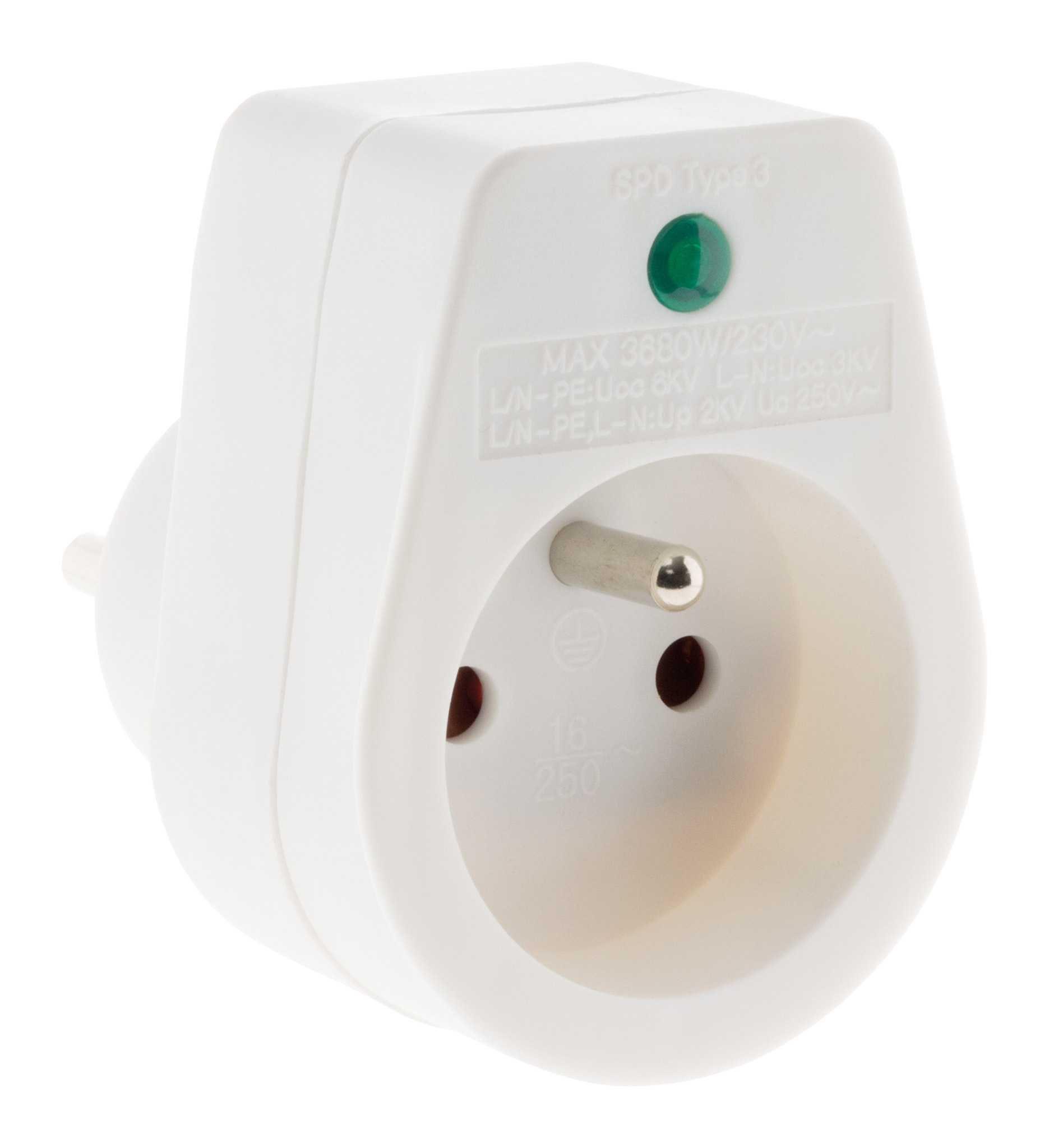 Prise parafoudre simple 2P+T - Zenitech | Leroy Merlin