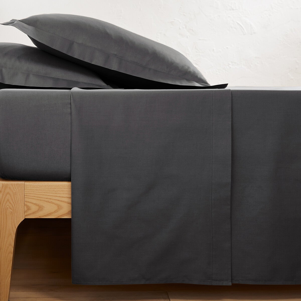 Drap plat en coton, Scenario - Carbone - 270 x 290 cm | Leroy Merlin