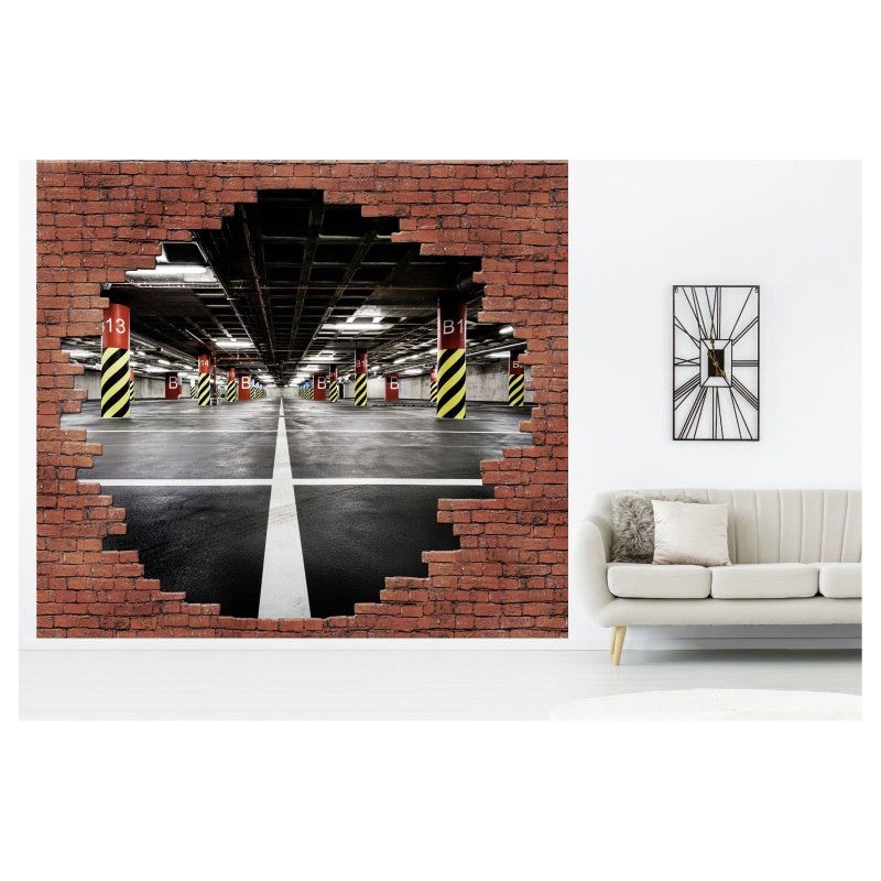Papier peint intissé BREAK PARKING mur de brique 300 x 270 cm (LxH ...