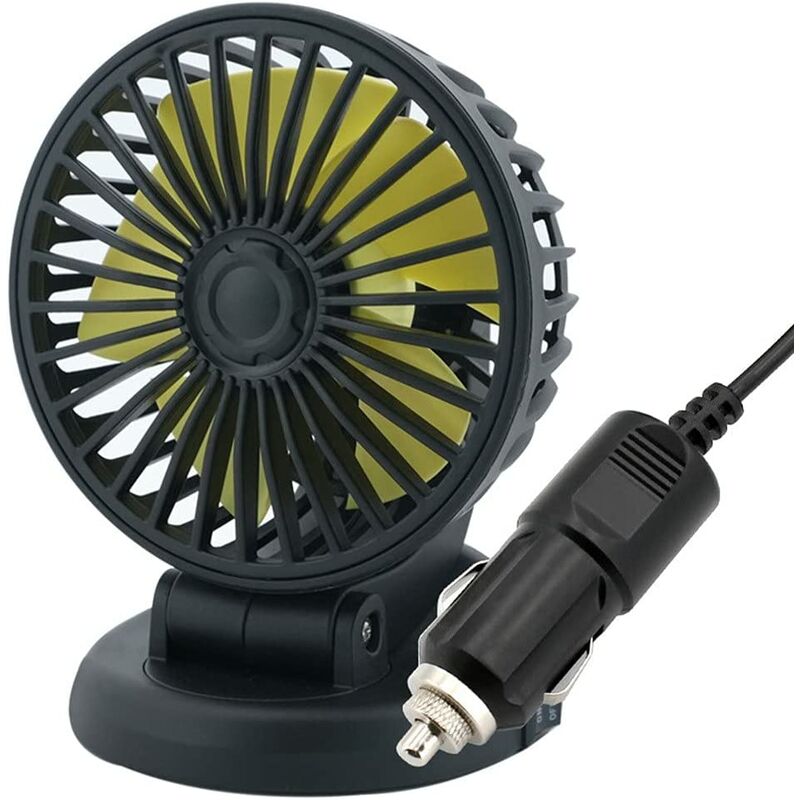 Ventilateur à piles, mini ventilateur allume-cigare 12 V, ventilateur ...