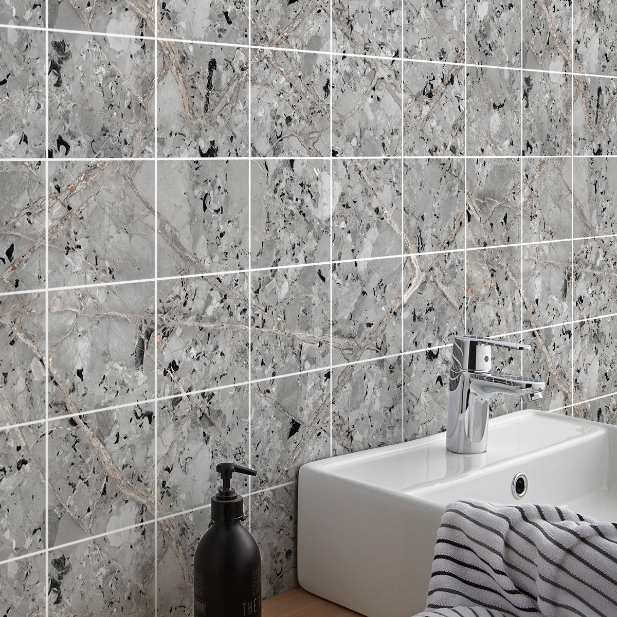 Sticker Mural Carrelage adhésif Cuisine Salle de Bain - 24 STICKERS ...