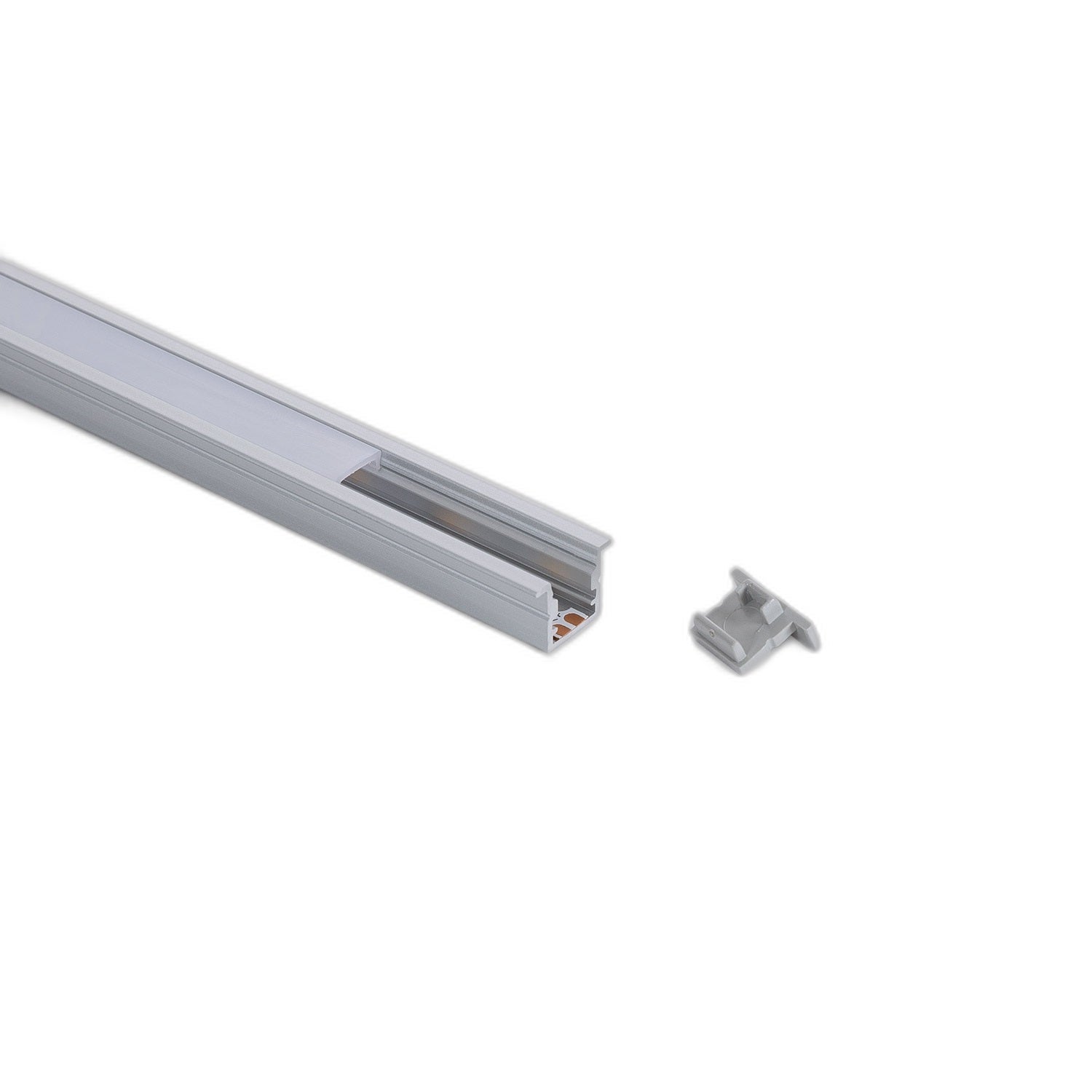 Ledkia Perfil Aluminio Empotrable Estrecho para Tiras LED hasta 6 mm ...