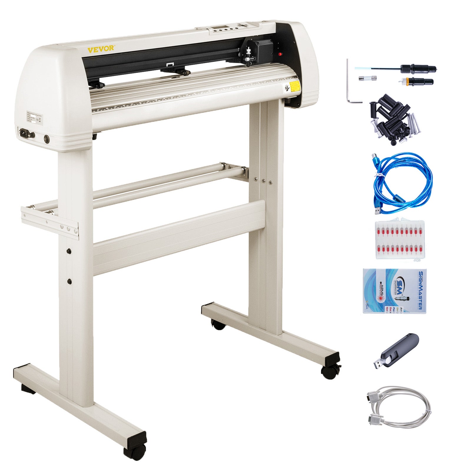 VEVOR Plotter de Decoupe Vinyle 720 mm Machine avec Logiciel de Signmaster, Traceur Coupeur ...