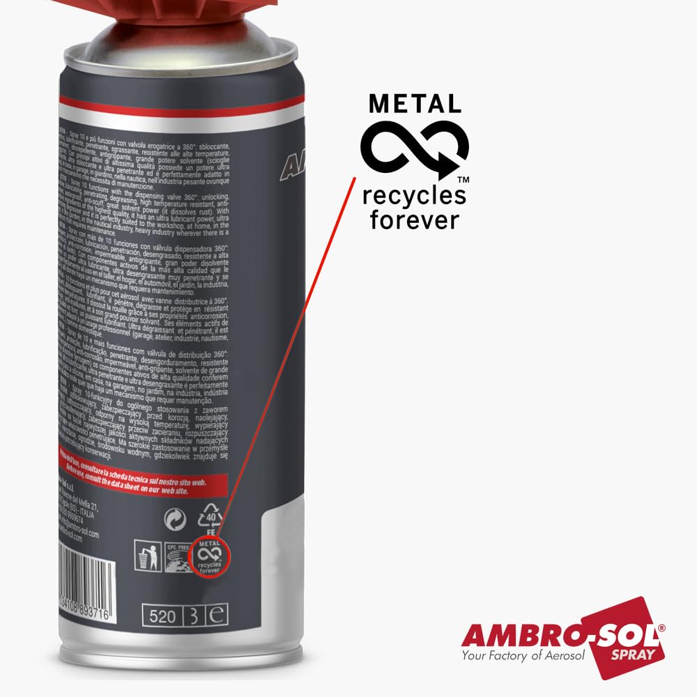 Bombe aérosol - Galva finition inox - 400ml - Ambro Sol | Leroy Merlin