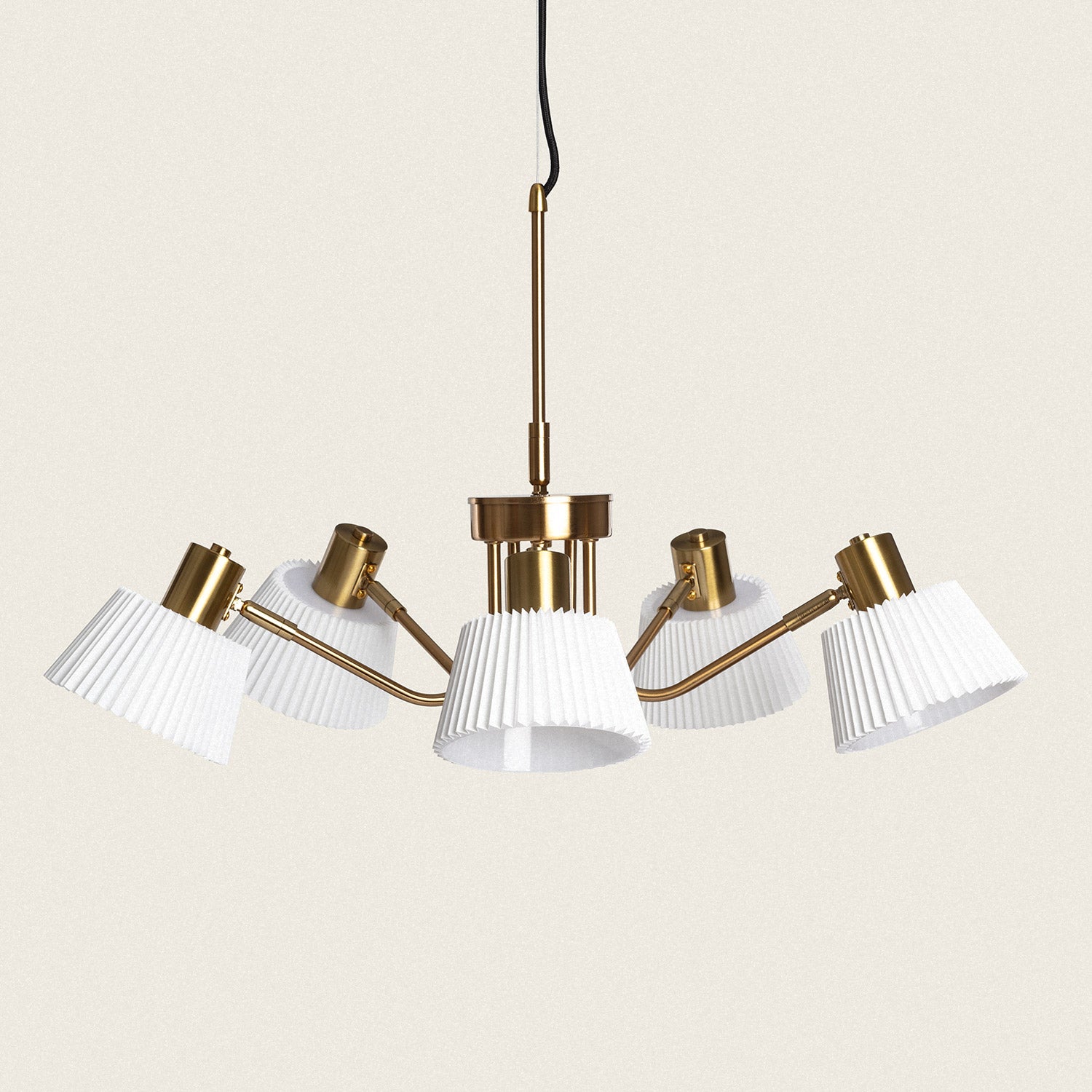 Ledkia - Lámpara Colgante Metal Magda 5 Focos, Blanco, Metal,PC, E14 ...