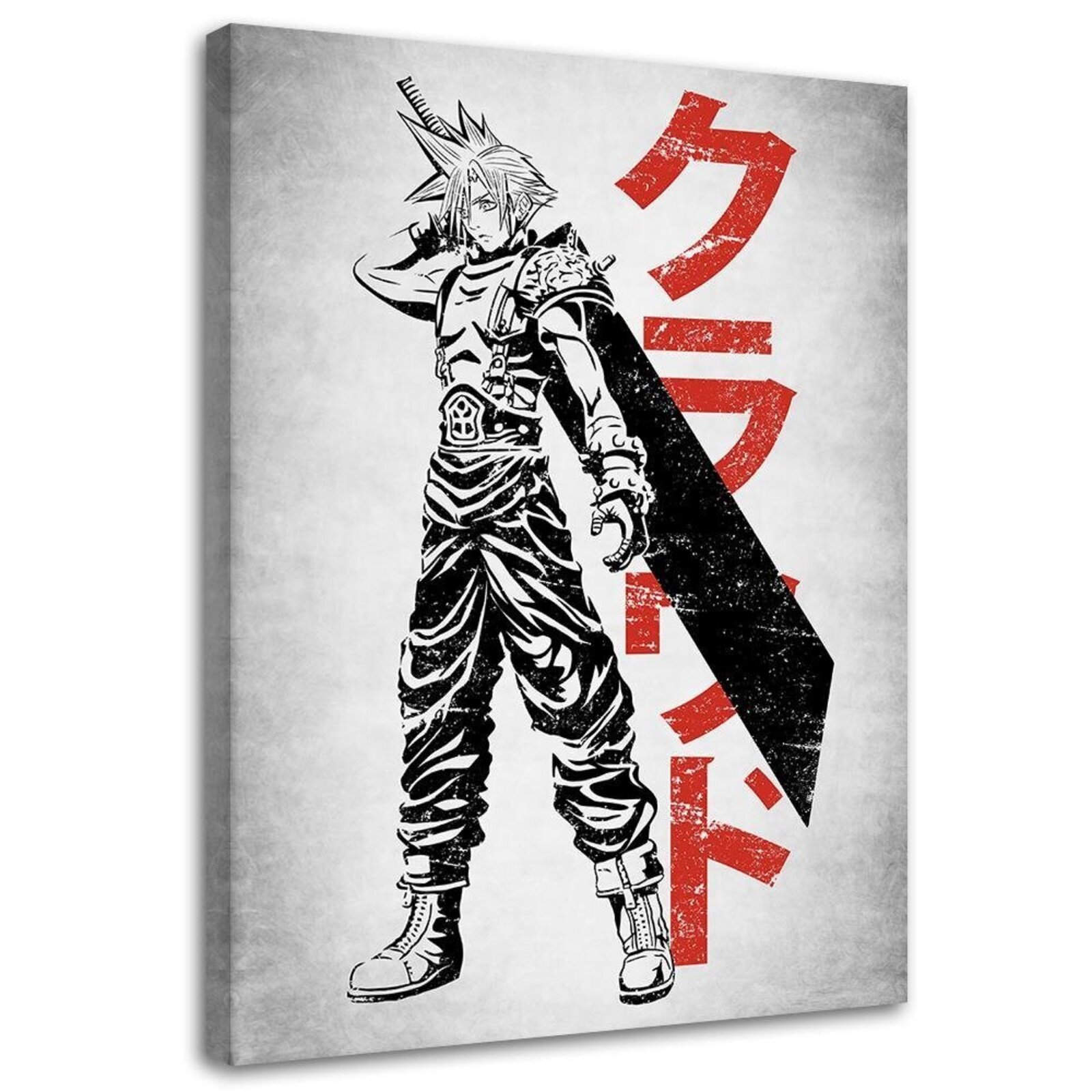 Tableau Final Fantasy 7 Cloud Strife - 50 x 70 cm | Leroy Merlin