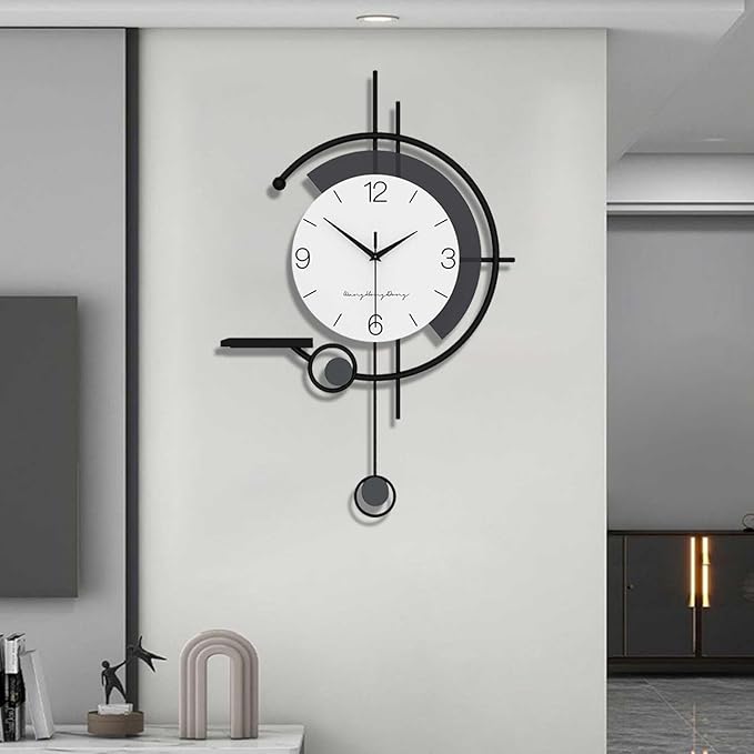 Horloge Murale Moderne Minimaliste - Pendule Décorative Silencieuse ...