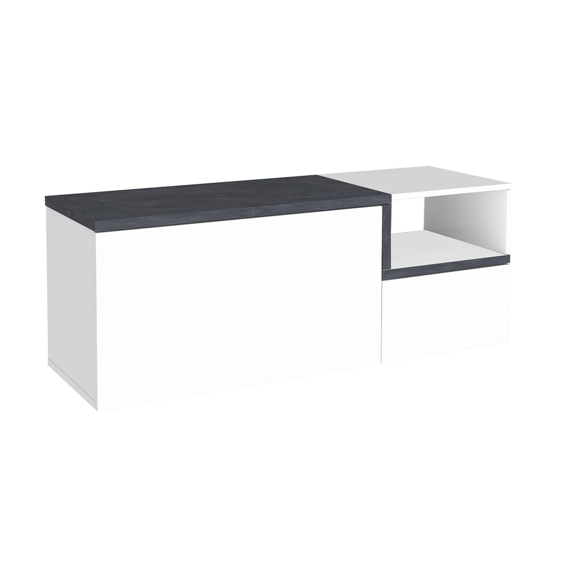 Meuble d'entrée, Made in Italy, Module modulaire, Banc avec 2 portes ...