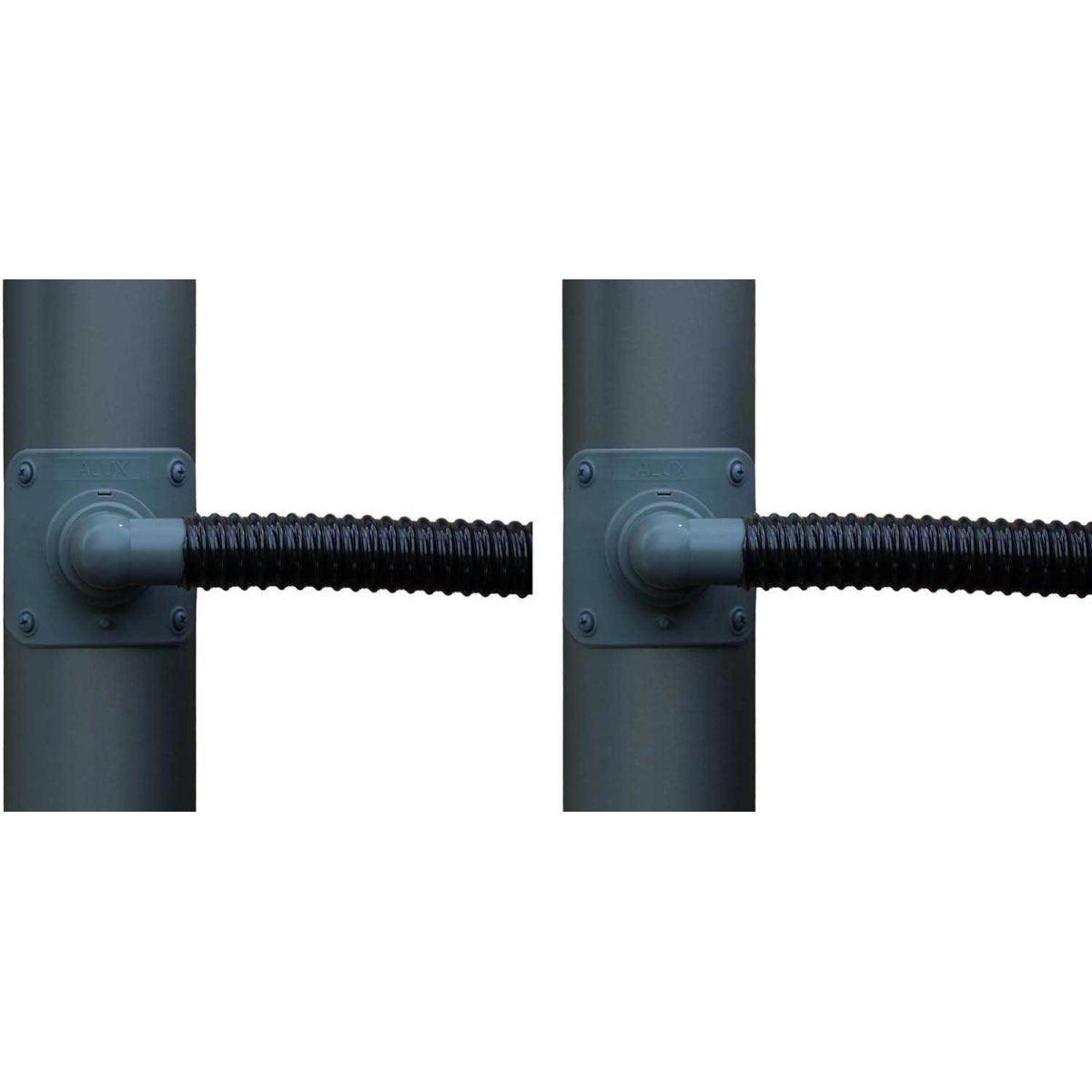 Collecteur d'eau anthracite pour gouttière circulaire (Lot de 2) Pour ...