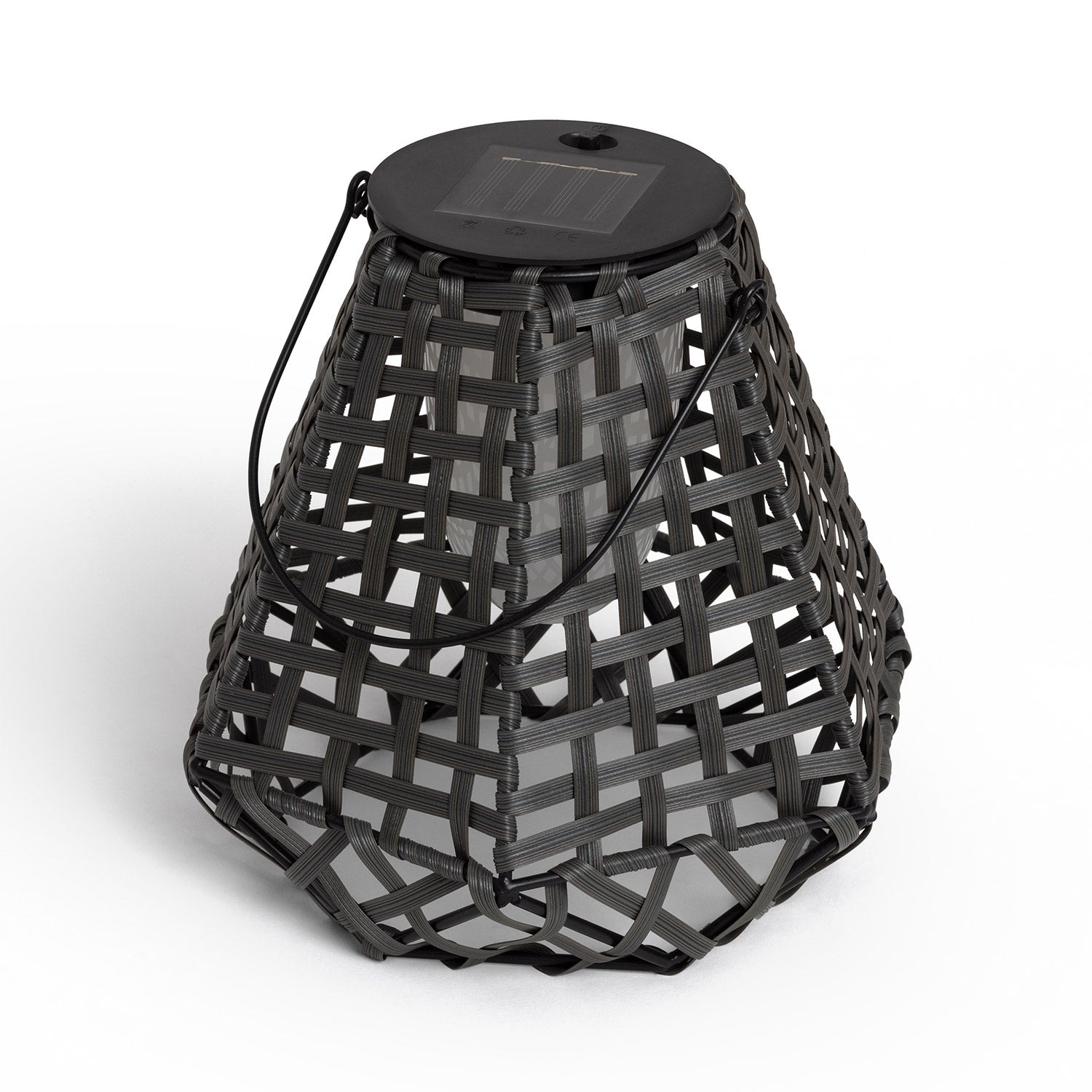Lampe à Poser LED Extérieure Solaire Mumbai Noir | Leroy Merlin