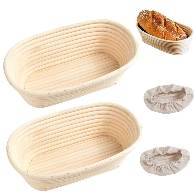 Panier à fruits ; panier à pain ovale en rotin naturel, outils pour la ...