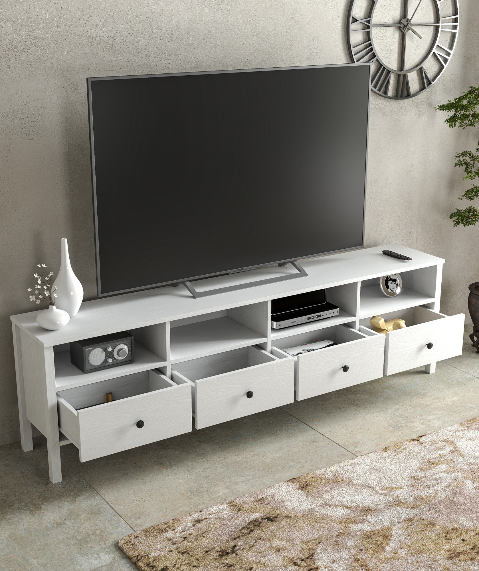 Meuble TV - FRN-20006 - Bois Blanc | Leroy Merlin