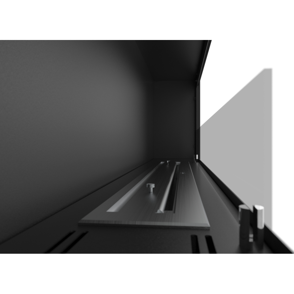 Chimenea de bioetanol empotrada Frame 1500 SimpleFire con cristal ...