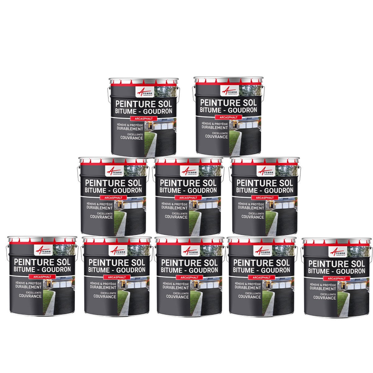 Pintura para Asfalto, Asfalto, Aglomerado - ARCASPHALT - 10 x 15 kg ...