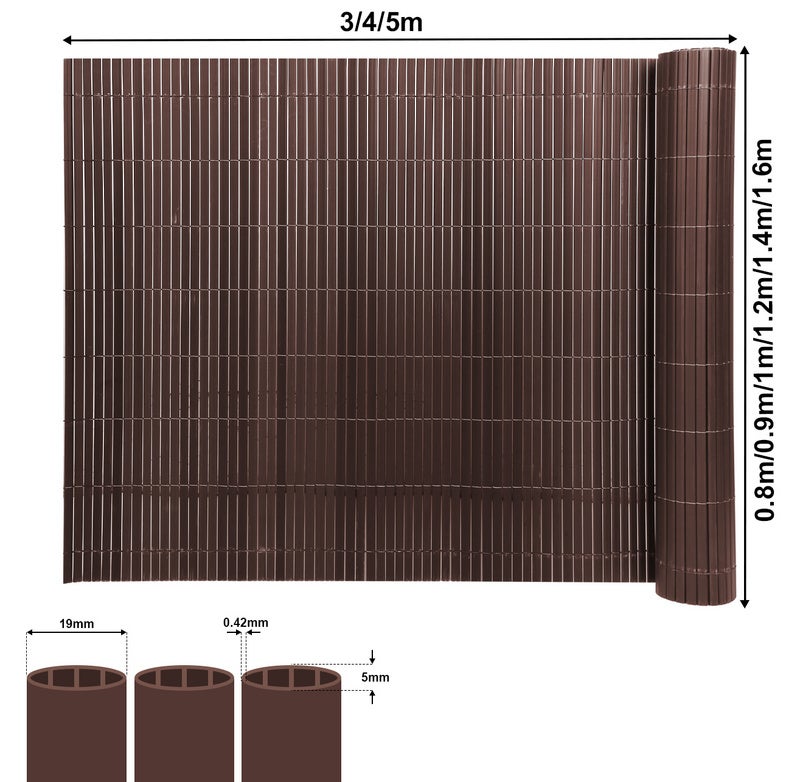 Canisse PVC Brise Vue, Paravent de Jardin, Piscines, Balcon Terrasse ...