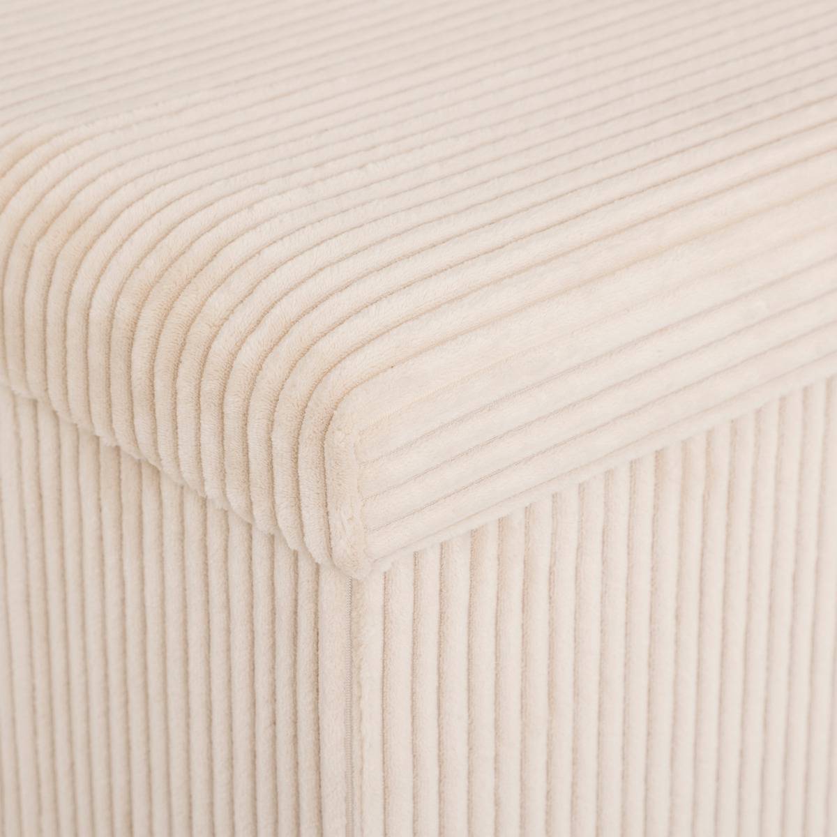 Puff plegable Arum marfil 38x38cm | Leroy Merlin