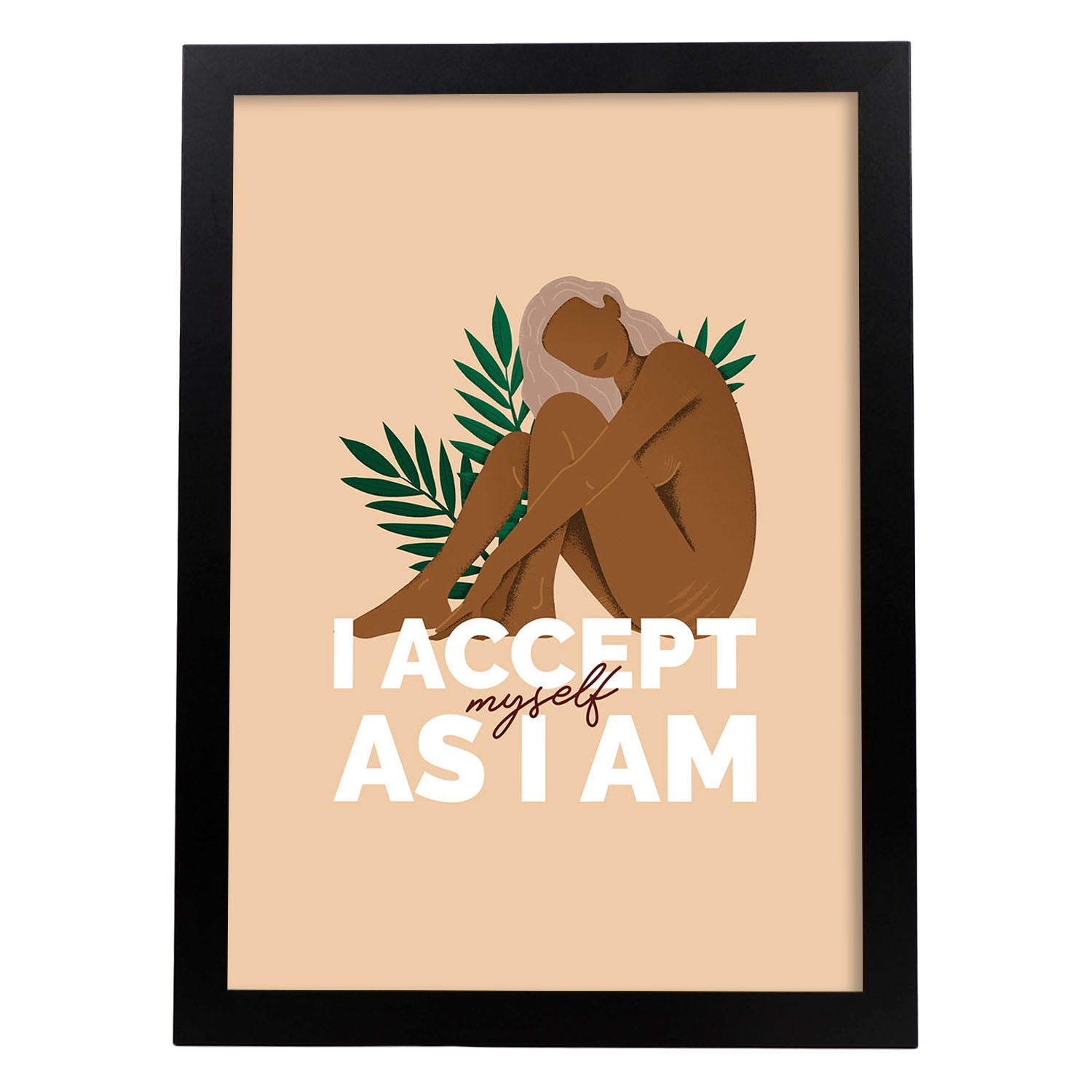 Lame J'accepte Comment Je Suis. Affiches Avec Des Illustrations Sur L ...