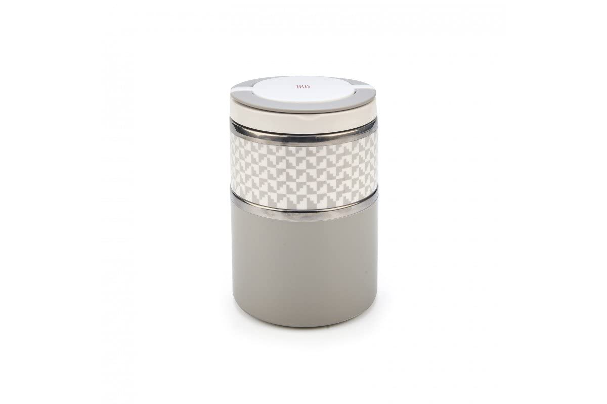 IRIS BARCELONA - Lunch Box Doppio, Contenitore termico in acciaio inox ...
