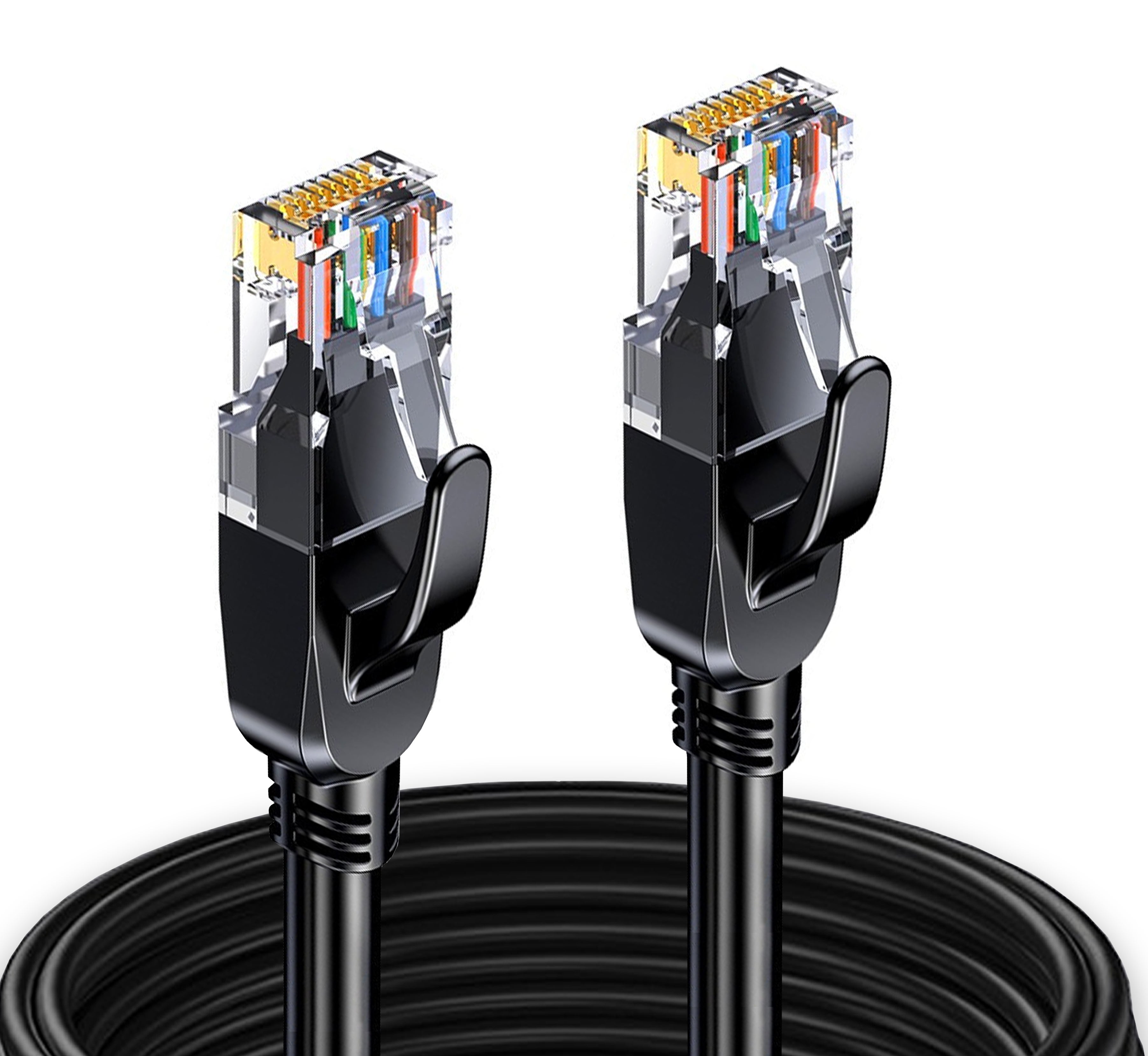 Elfcam® - 40m Cable Reseau Ethernet RJ45 Cat 7, Paire Torsadee Blindee ...