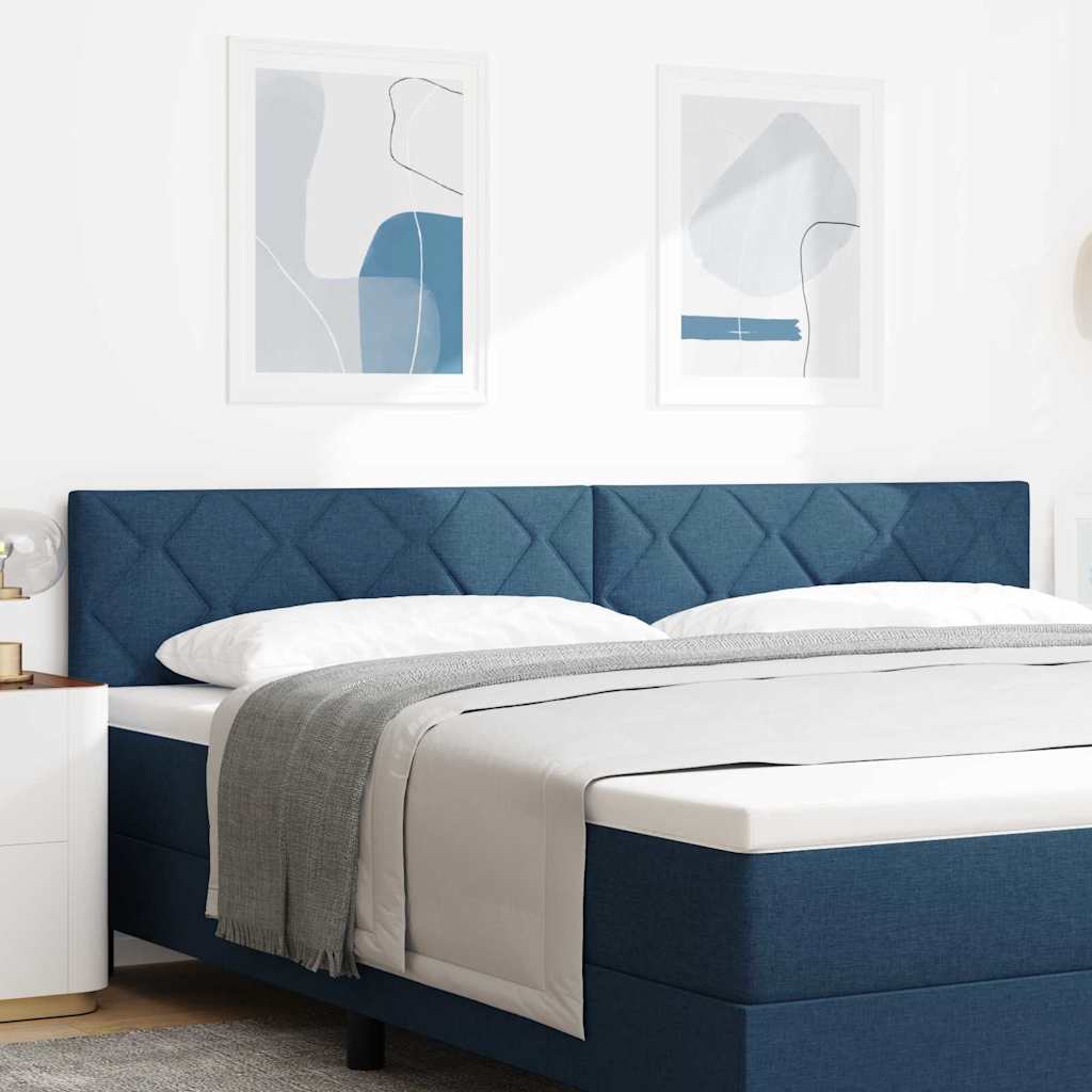 Maison Exclusive - Testiera in Tessuto Geometrico con testiera Blu 200 ...