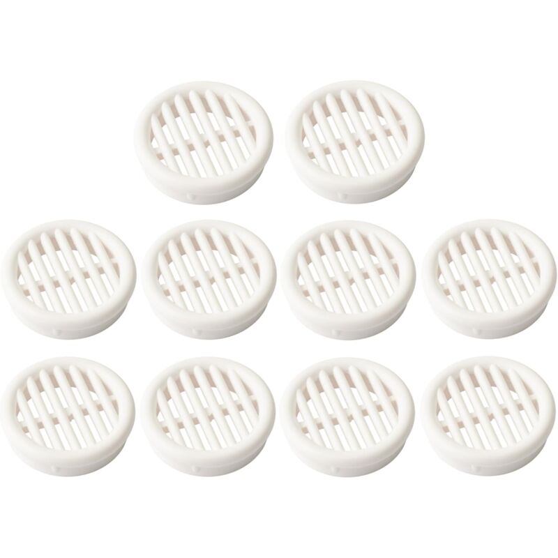 10x Grille de ventilation aération ronde plastique diamètre ...