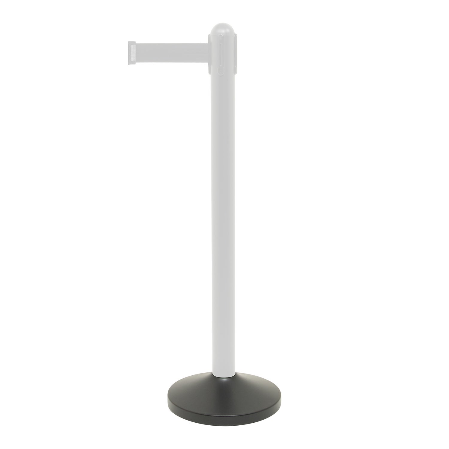 Socle pour poteau à corde rétractable noire - 31x31cm (pied non inclus ...