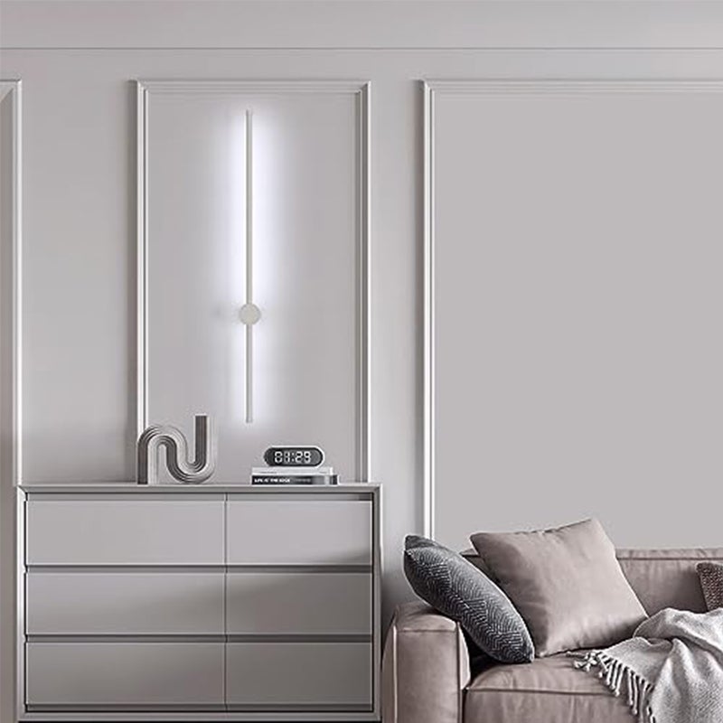 GOECO Applique murale LED, en Métal aluminium, en forme de barre, Blanc ...