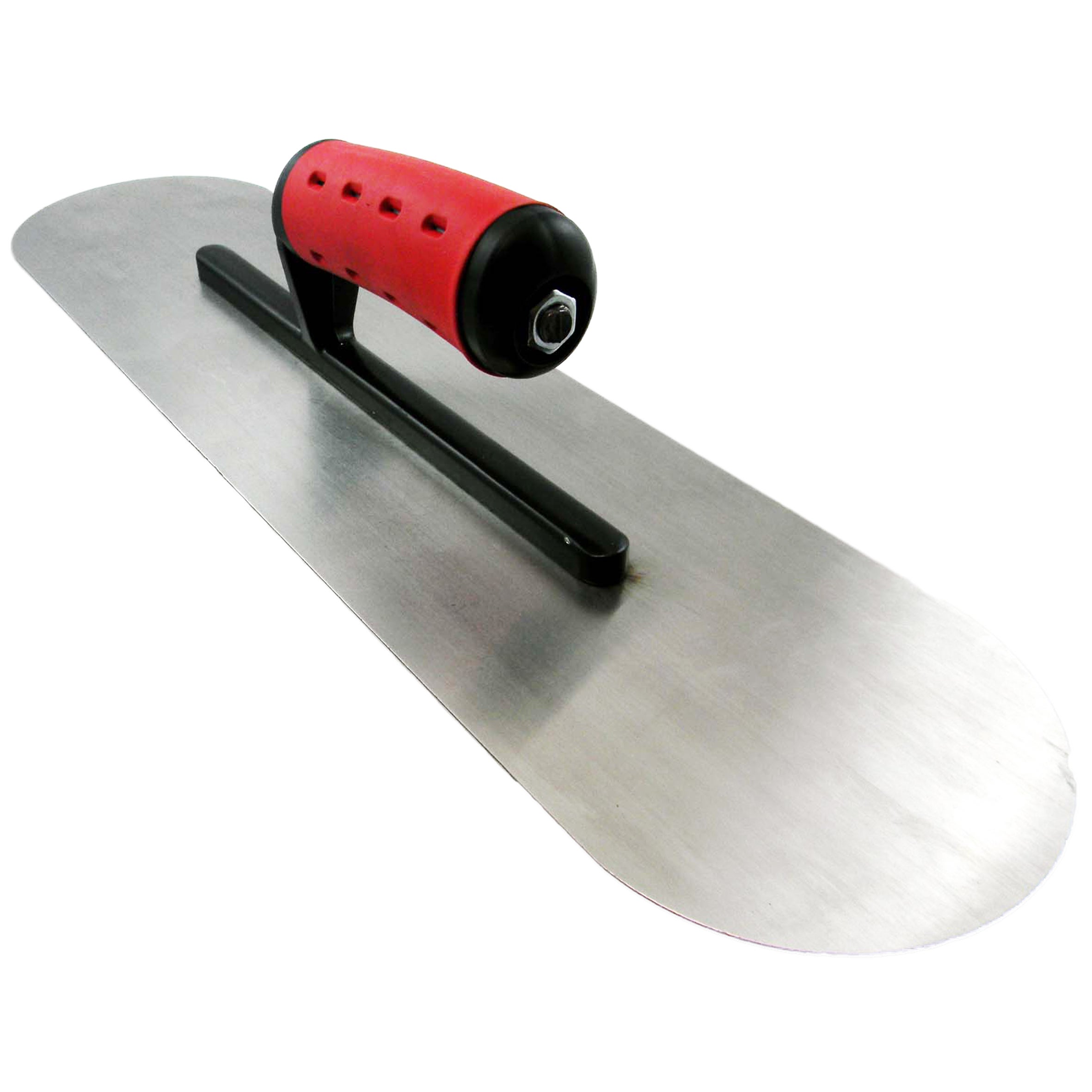 Truelle de poseur de sol Acier Poignée 2K Bi-face Demi-ronde 595x120mm ...