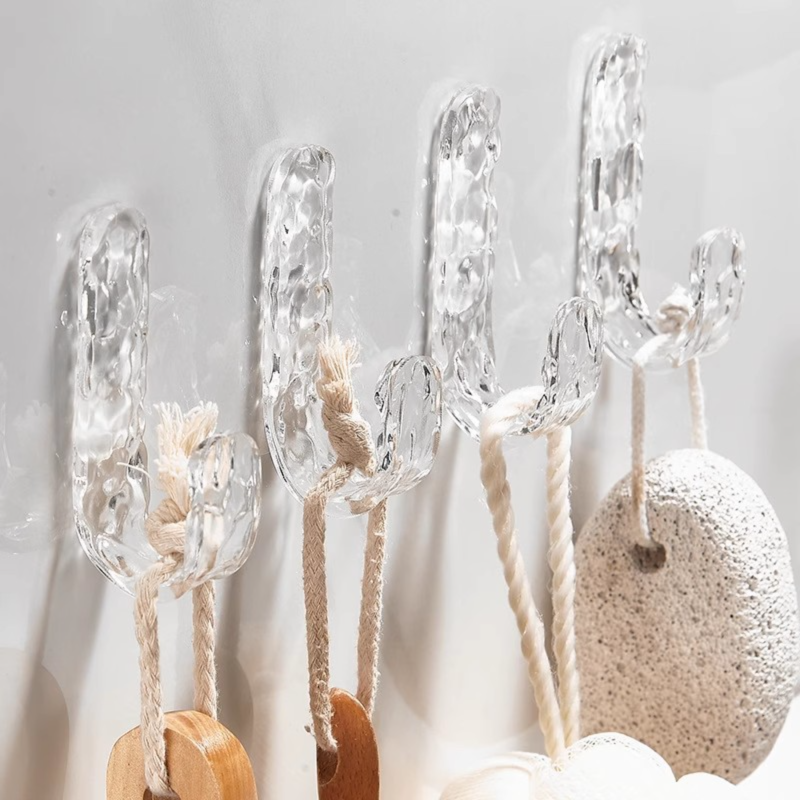 Crochets adhésifs effet pierre, porte-serviettes salle de bain, sans ...