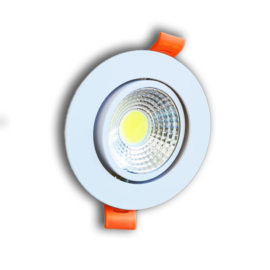 Spot LED encastrable Plafond Orientable Blanc 5W | Leroy Merlin