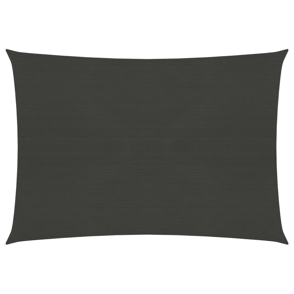 Voile toile d'ombrage parasol PEHD 2 x 3,5 m anthracite 02_0009444 ...