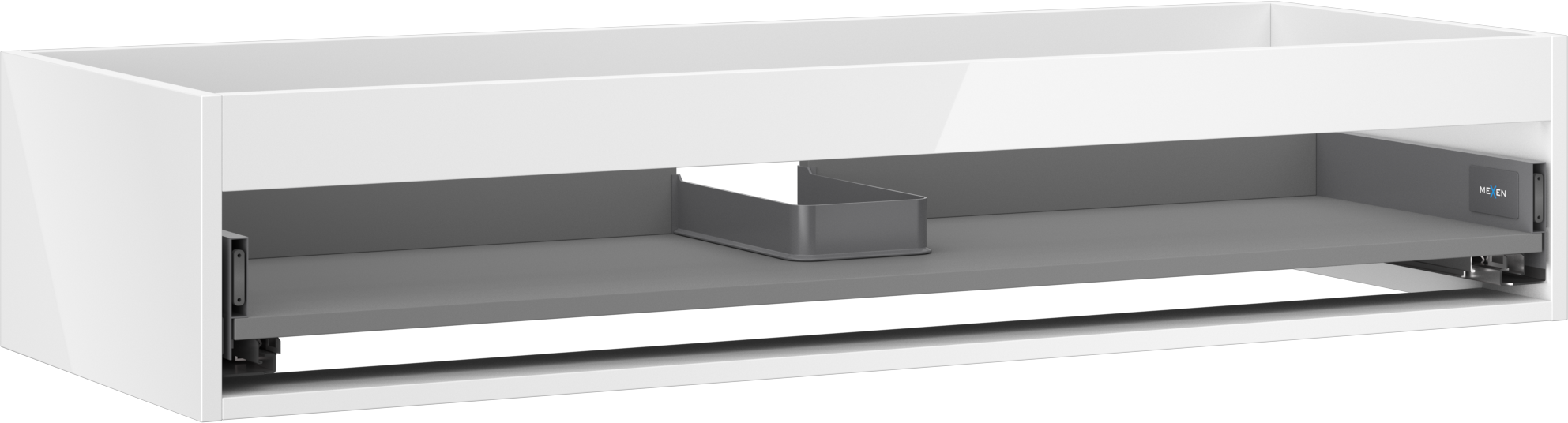 Mexen Box-A corps de meuble sous-lavabo 120 cm, 1 tiroir, blanc ...