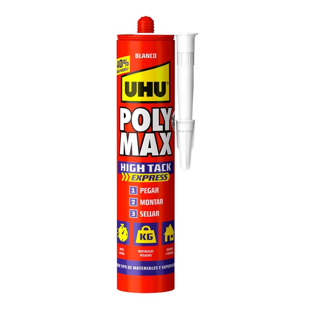 Uhu poly max high tackÂ® express blanc 40% 440g réf. 7000131 | Leroy Merlin
