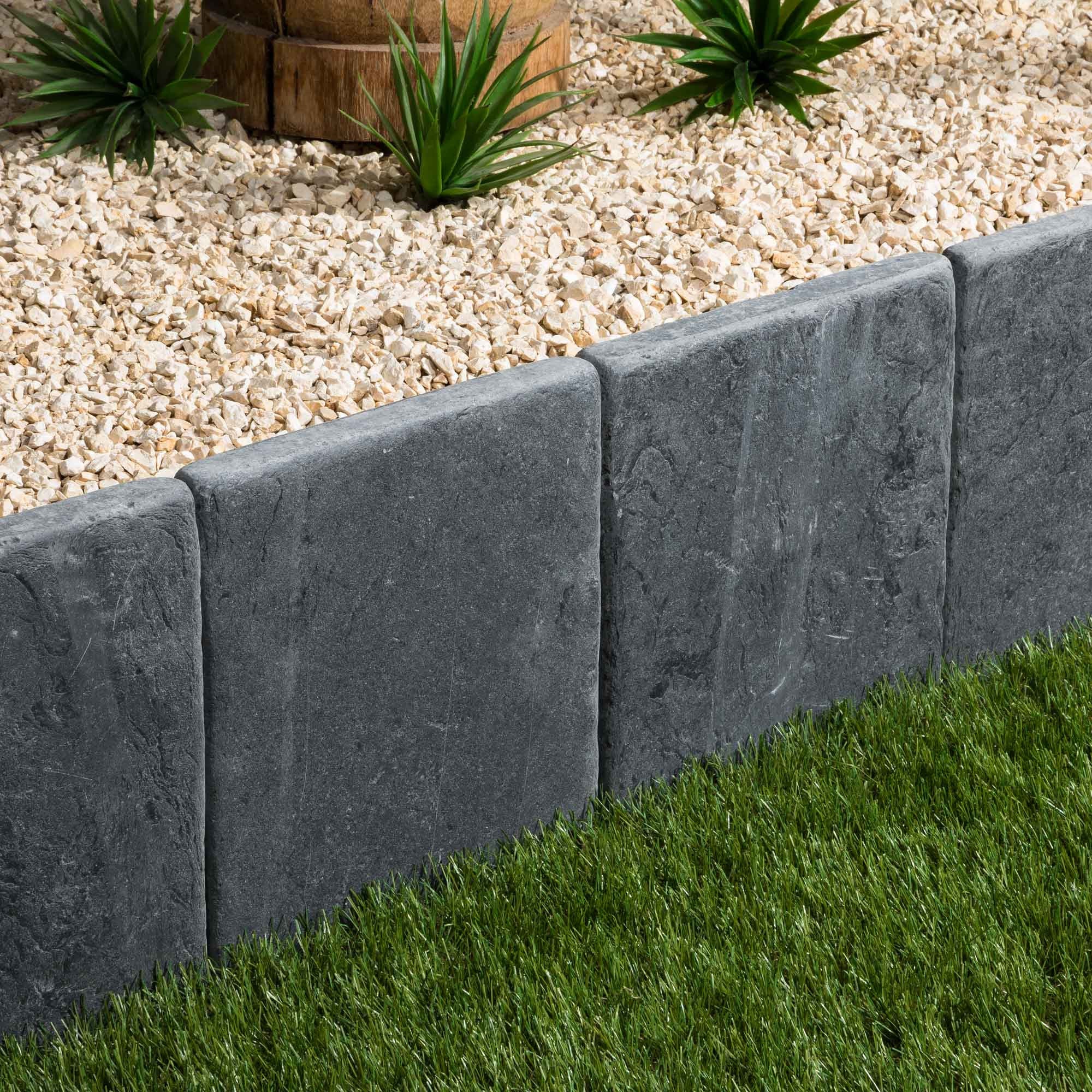 Palis en pierre Ardoise 50x25x3 cm (à l'unité) - RO'MA Nature | Bricoman