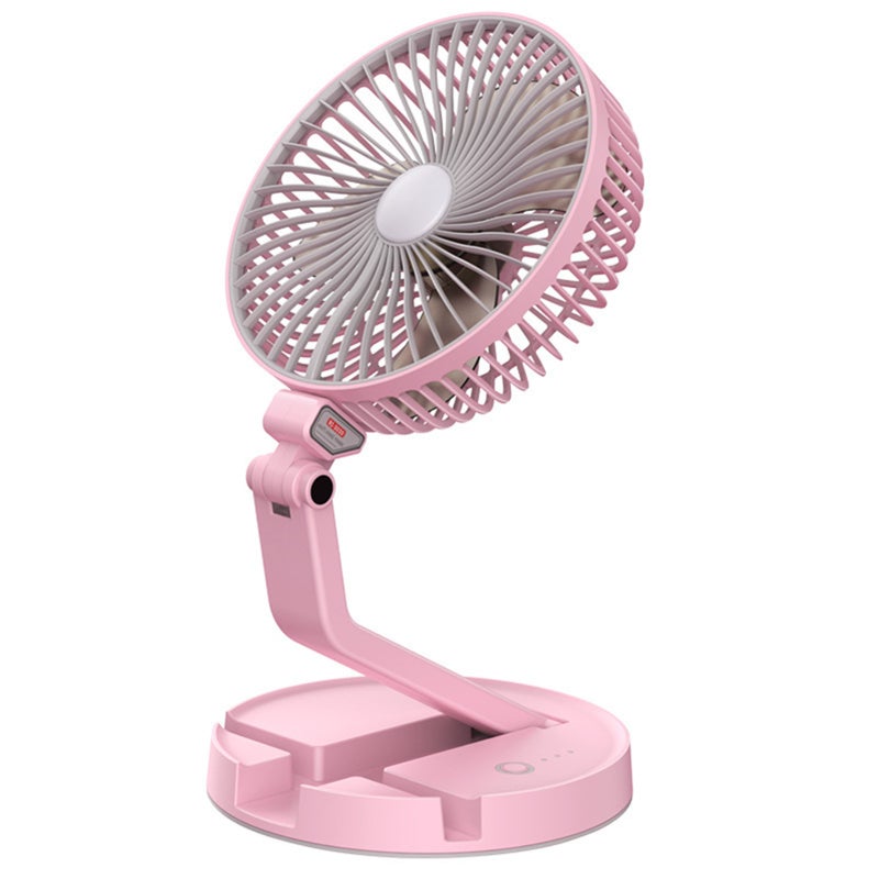 Ventilador de escritorio LED 7 pulgadas, batería recargable 2600 mAh ...