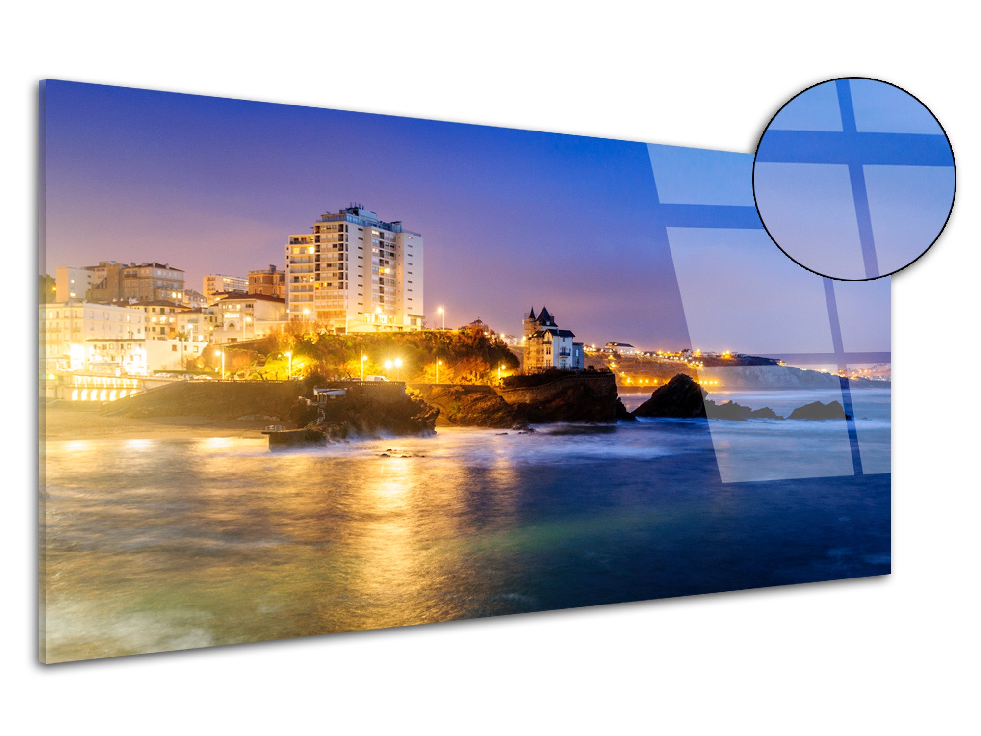 Tableau plexiglas panoramique PLAGE DE BIARRITZ | Leroy Merlin