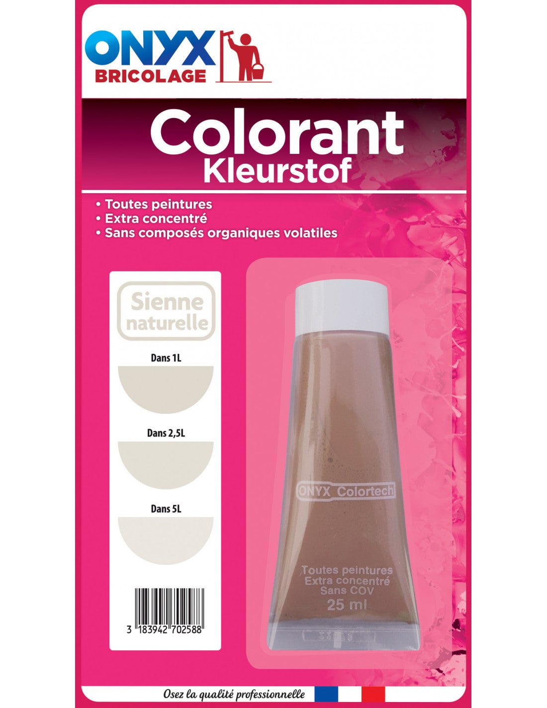 COLORANT SANS ODEUR SIENNE NAT 25 ML | Leroy Merlin