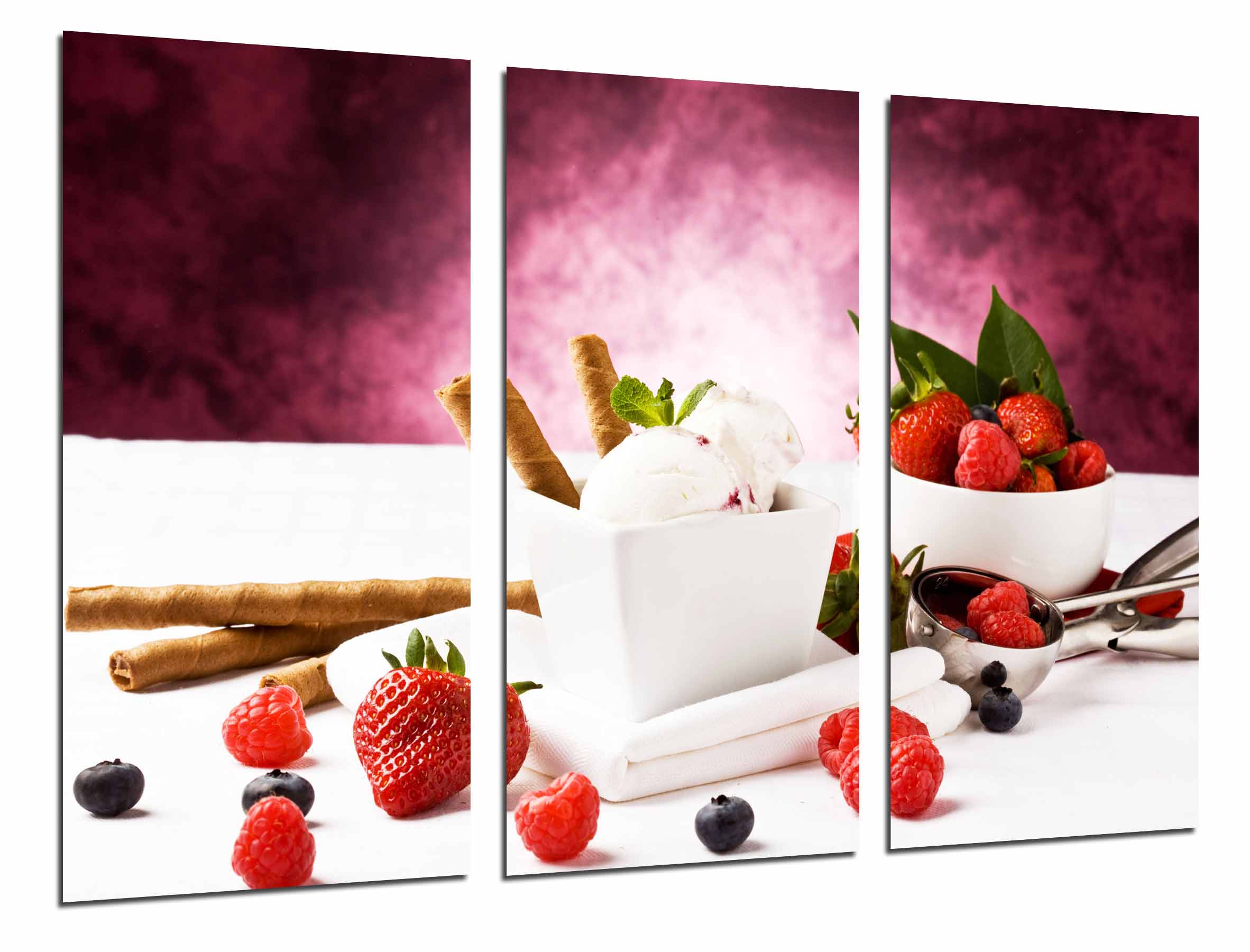 Ensemble d'affiches Décoration de restaurant de crème glacée, glace à ...