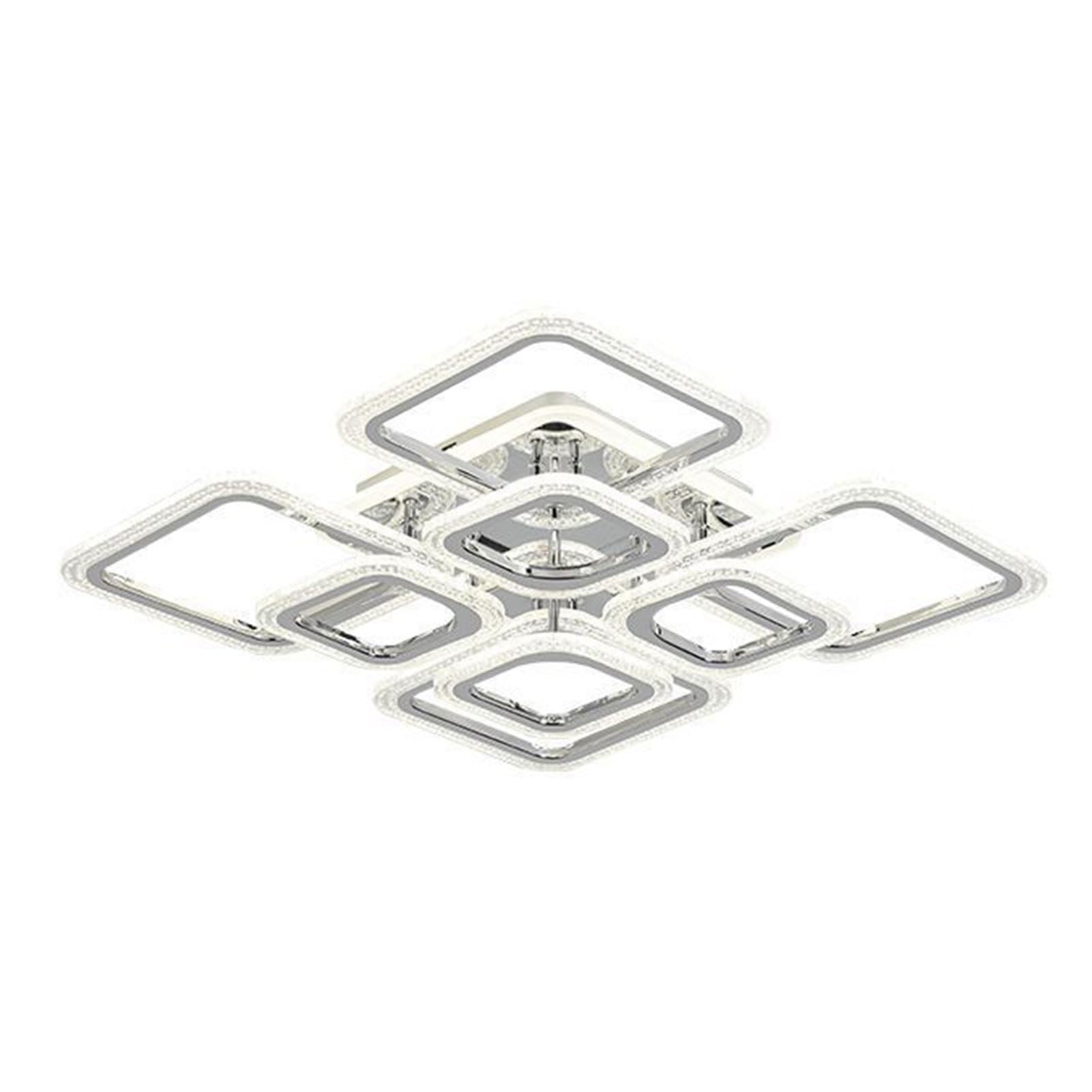 Lámpara de techo LED cuadrada tricolor, diseño creativo de metal y ...