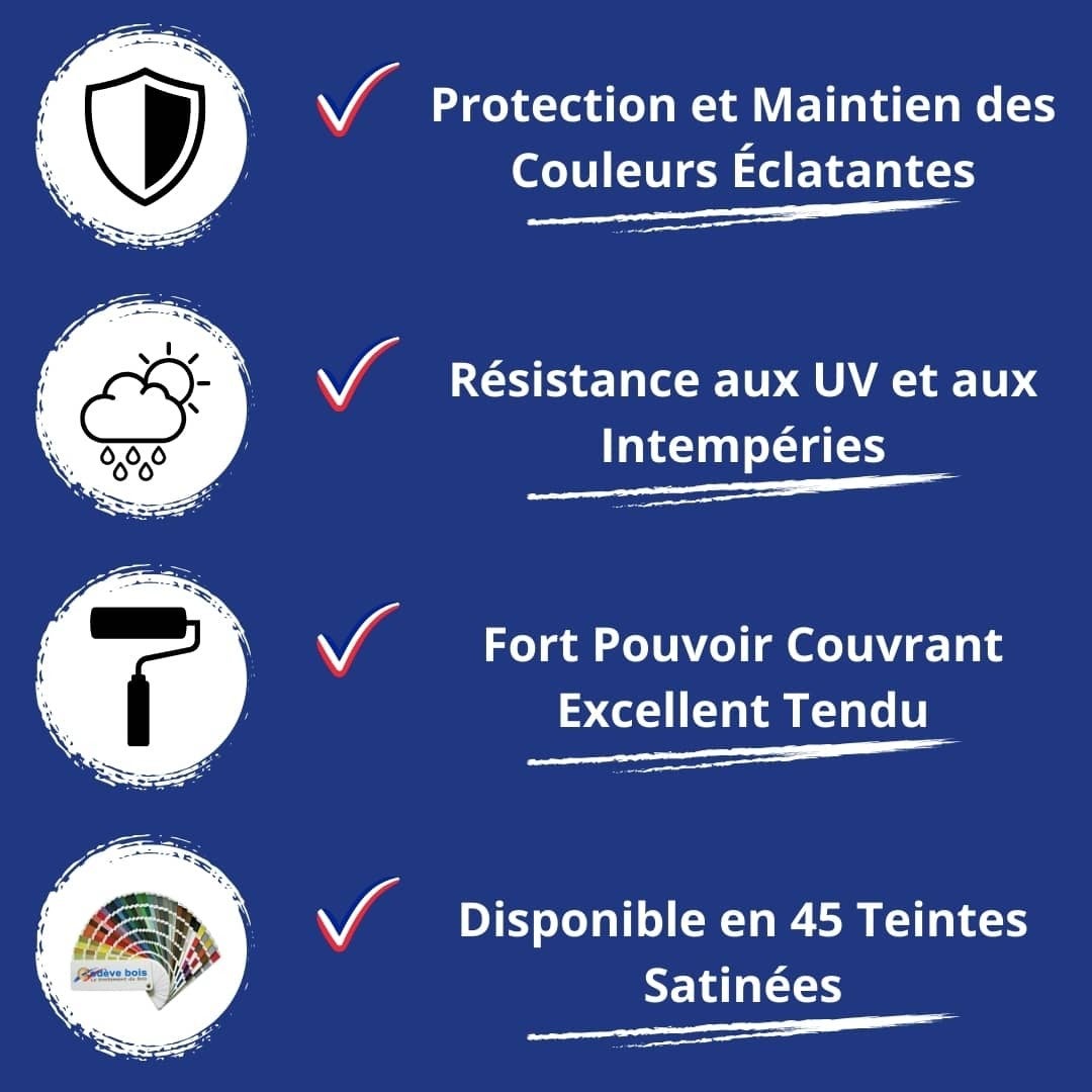 Peinture Parpaing - 4x5 L - Codeve Bois - RAL 5012 - Bleu clair - Pour ...