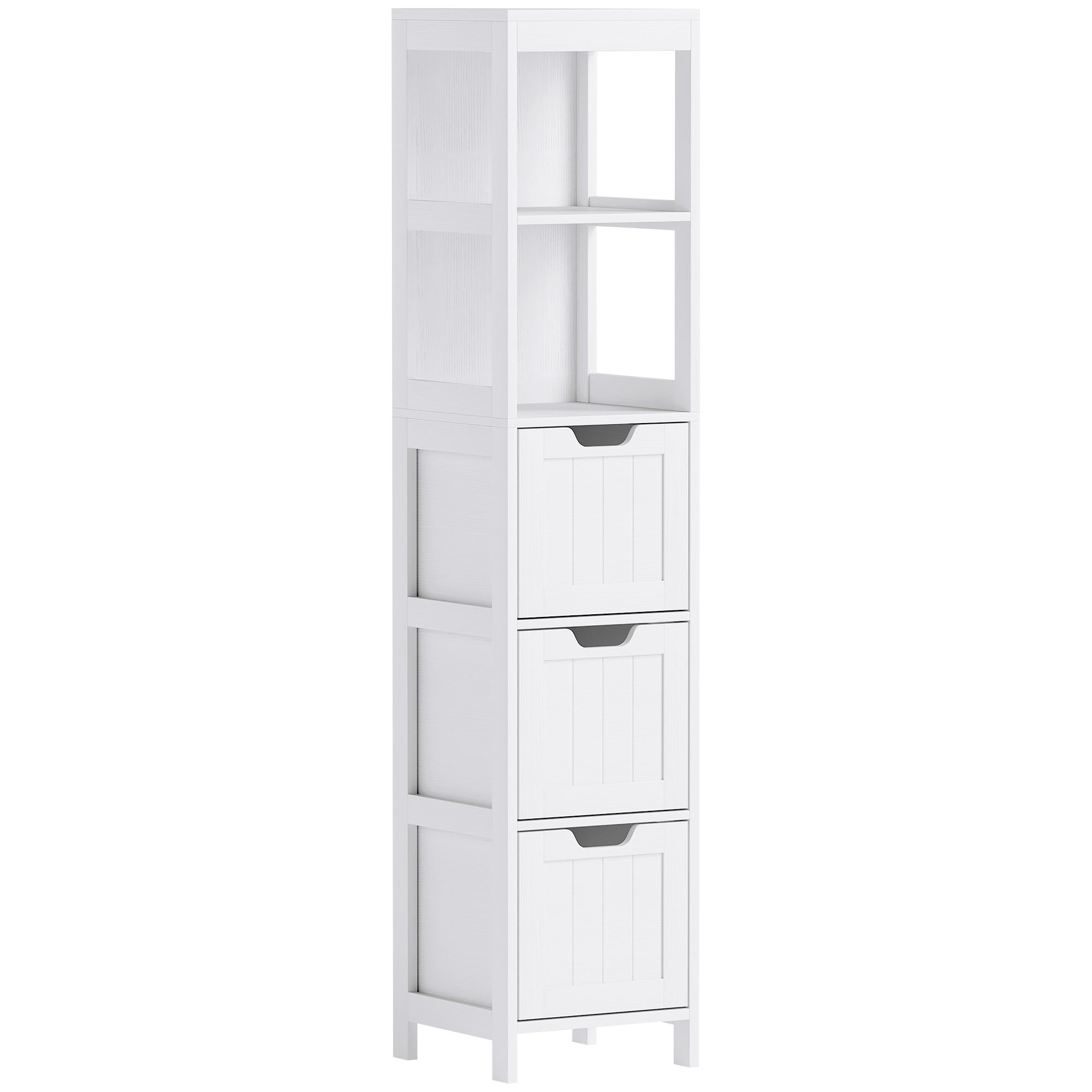 Mueble de baño , alto, con 3 cajones y 2 compartimentos abiertos, ideal ...