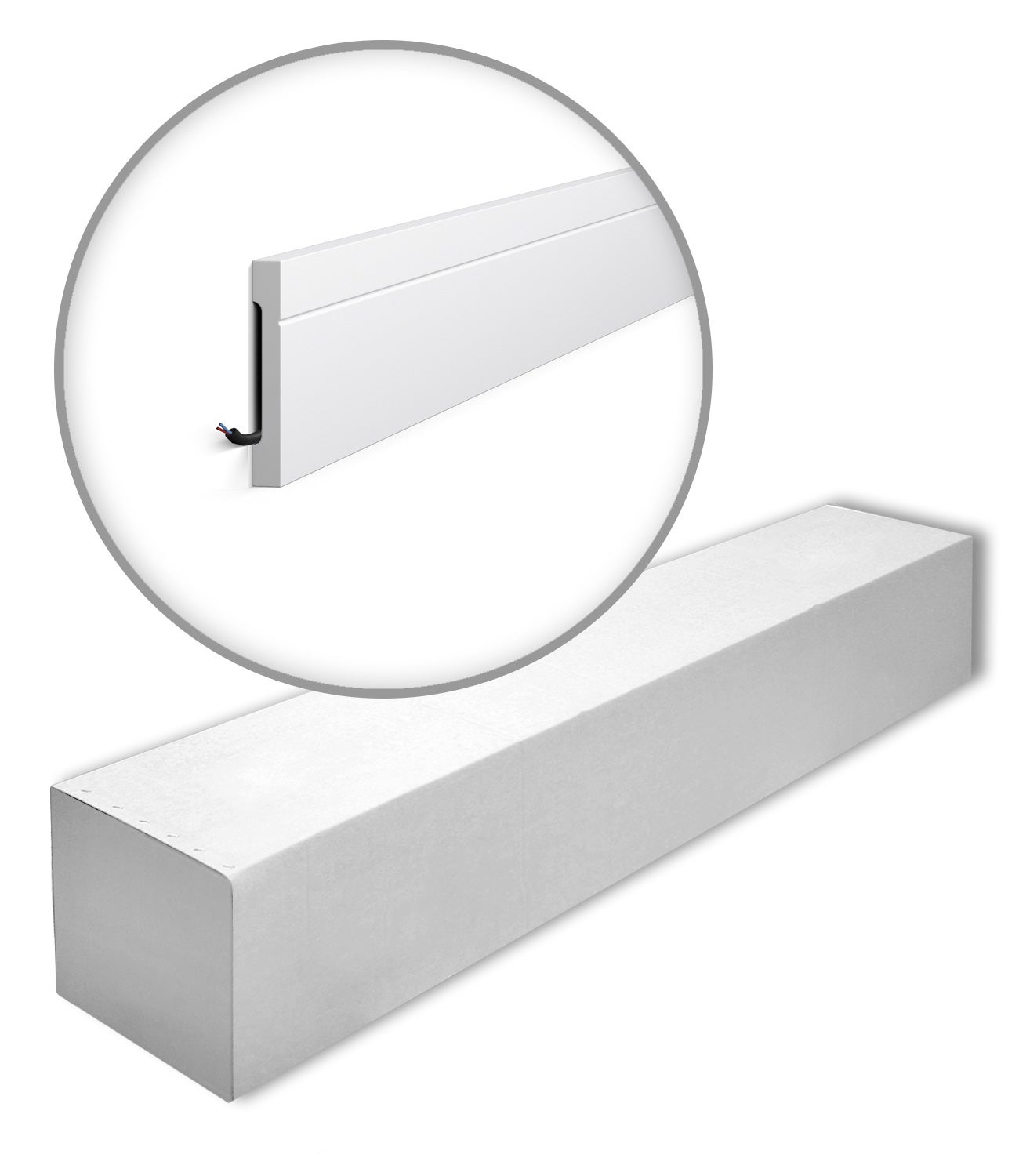 Plinthe NMC FD2-box WALLSTYL 1 carton 13 pièces Moulure décorative ...