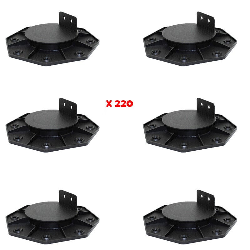 Carton de 220 plots réglables 18 à 30 mm pour terrasse bois et ...