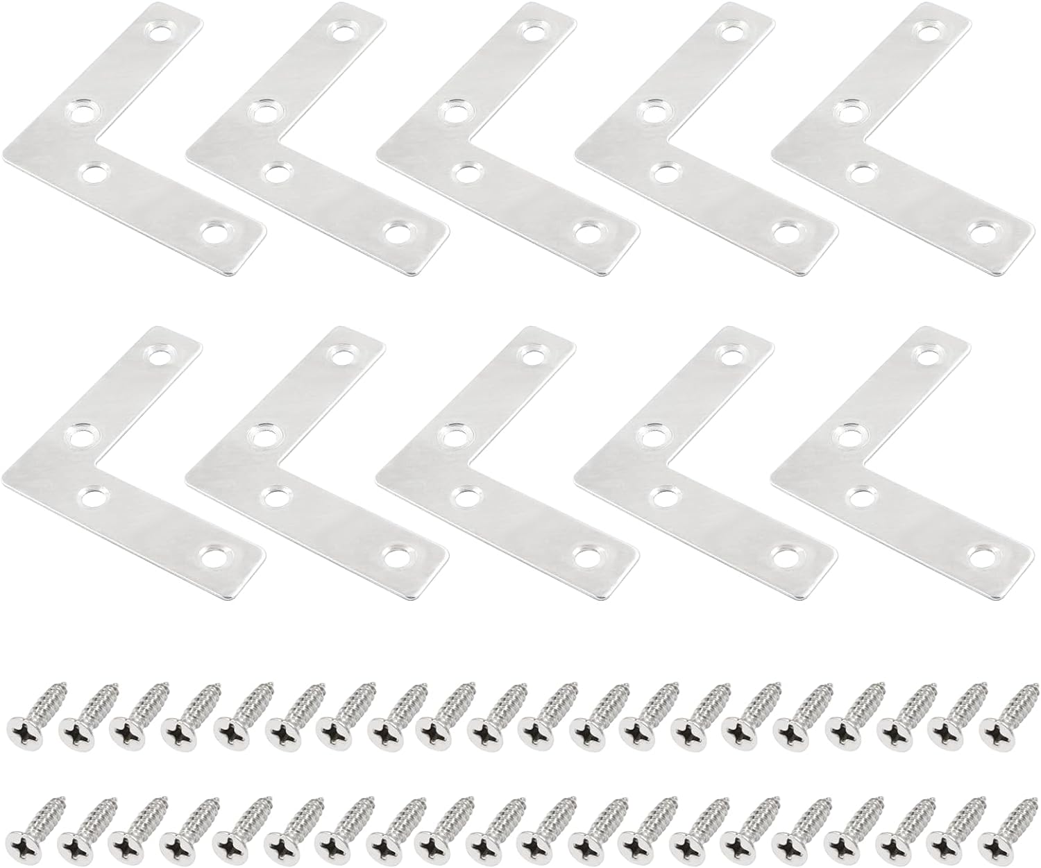 20 pièces protections d'angle en forme de L, supports de fixation en ...